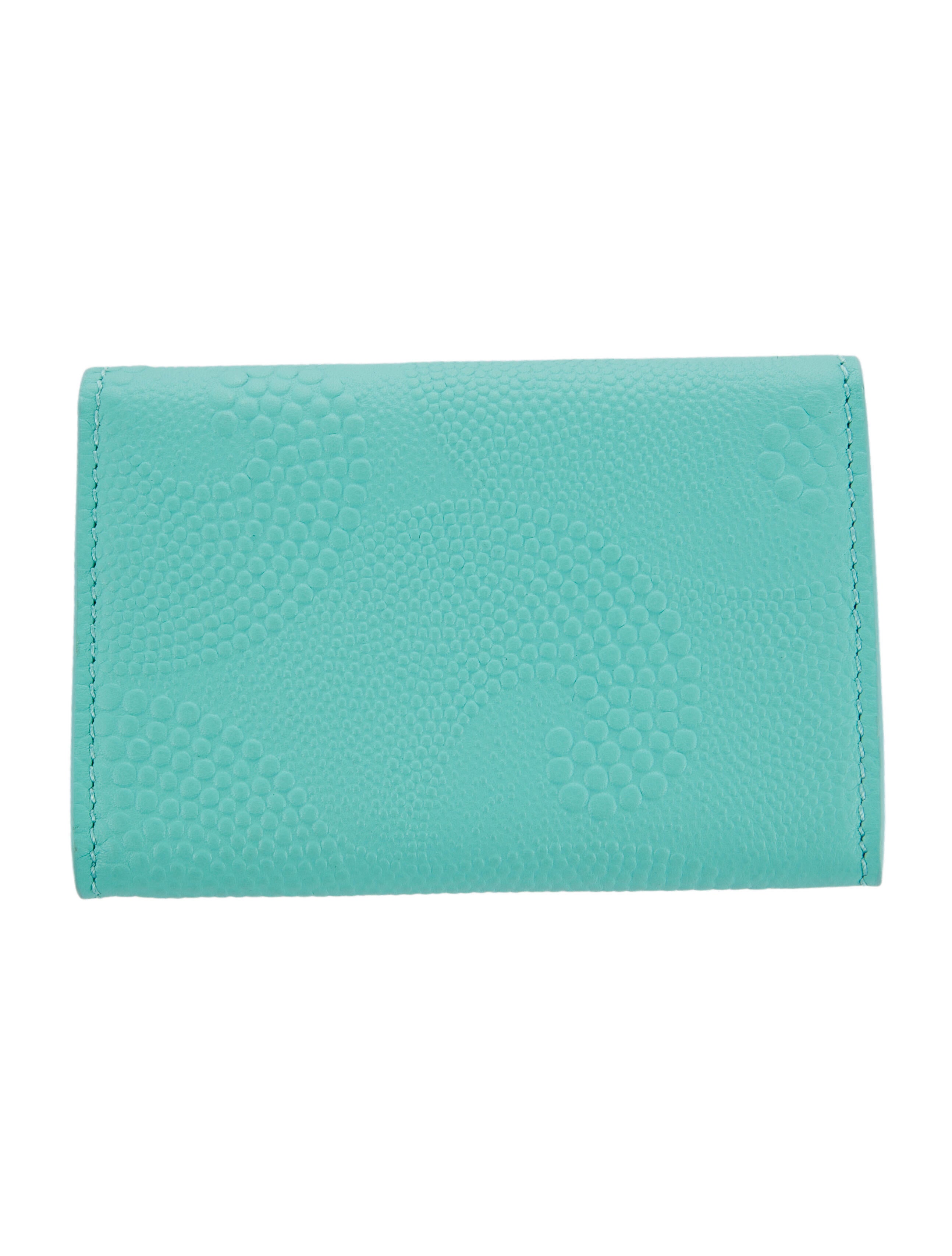 Tiffany & Co. Leather Compact Wallet - Blue Wallets, Accessories ...