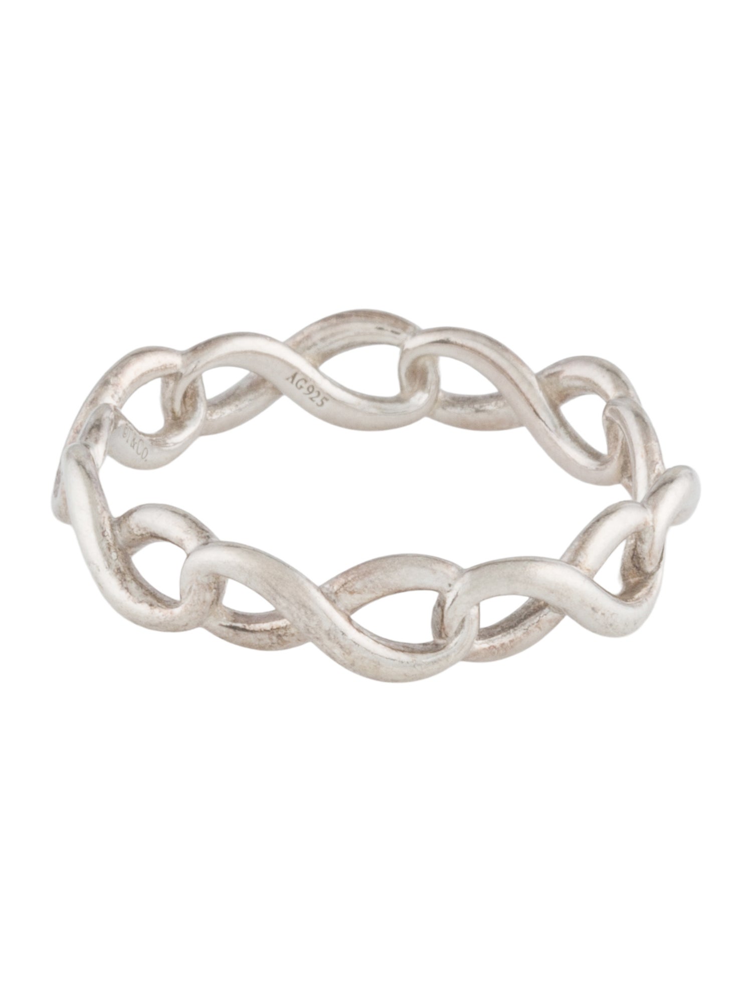 Tiffany & Co. Infinity Narrow Band Ring - Sterling Silver Band, Rings ...