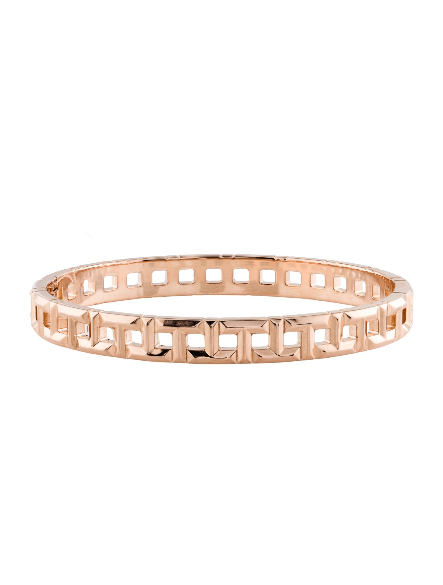 Tiffany & Co. 18K True Narrow Hinged Bangle - 18K Rose Gold Bangle, Bracelets - TIF328557 | The ...