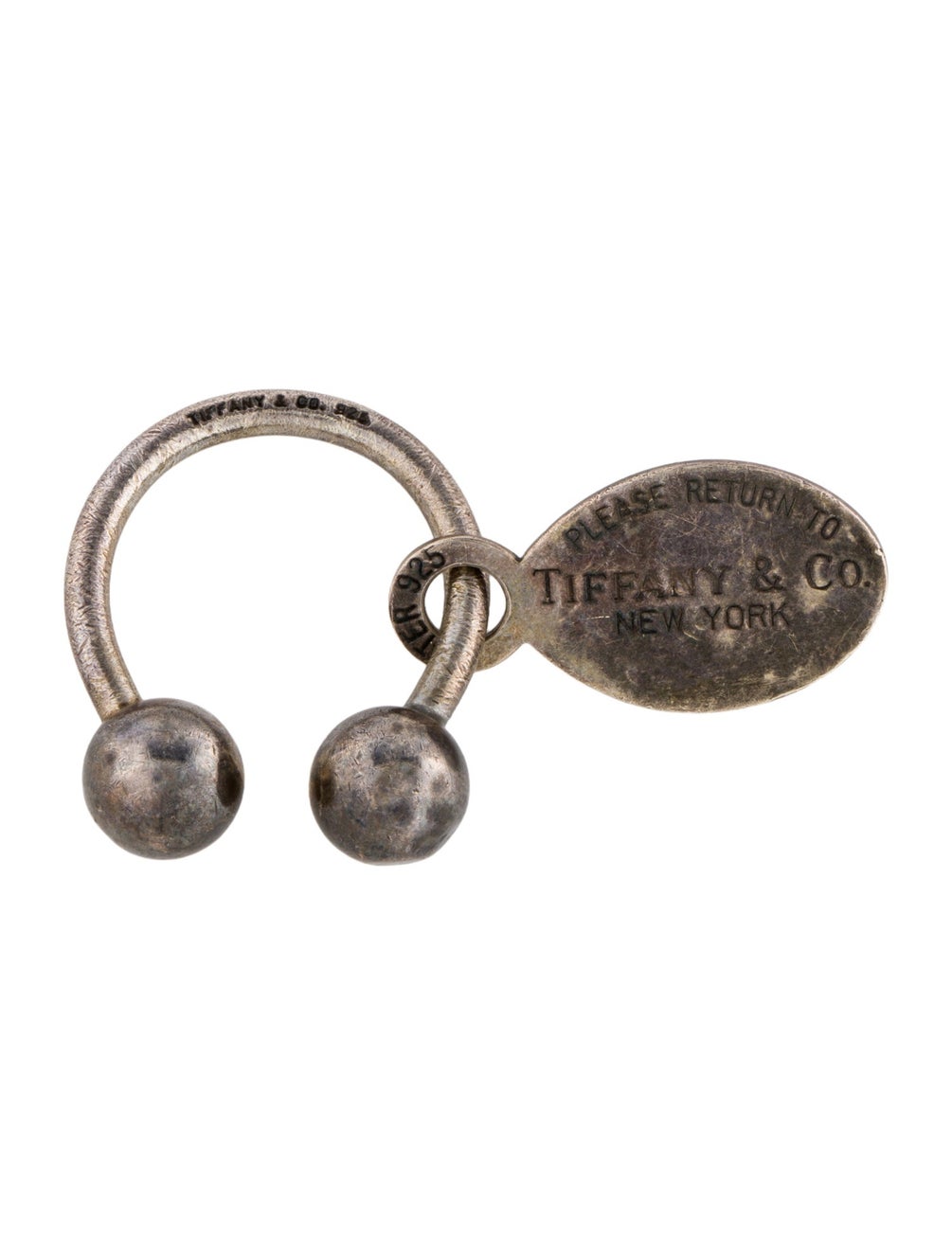 Tiffany & Co. Logo Charm Key Ring - Metallic Keychains, Accessories ...