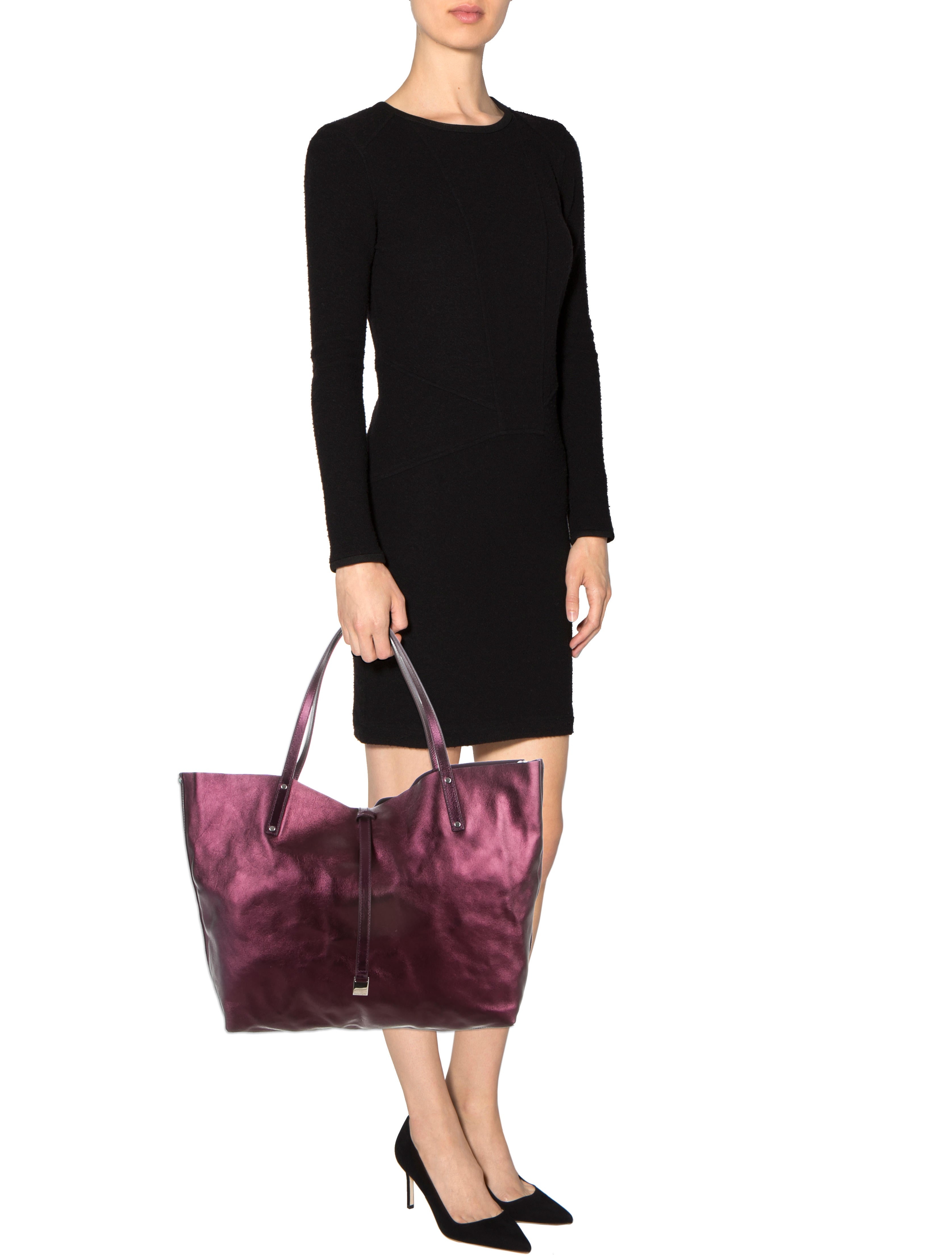 Tiffany & Co. Leather & Suede Reversible Tote - Purple Totes, Handbags ...