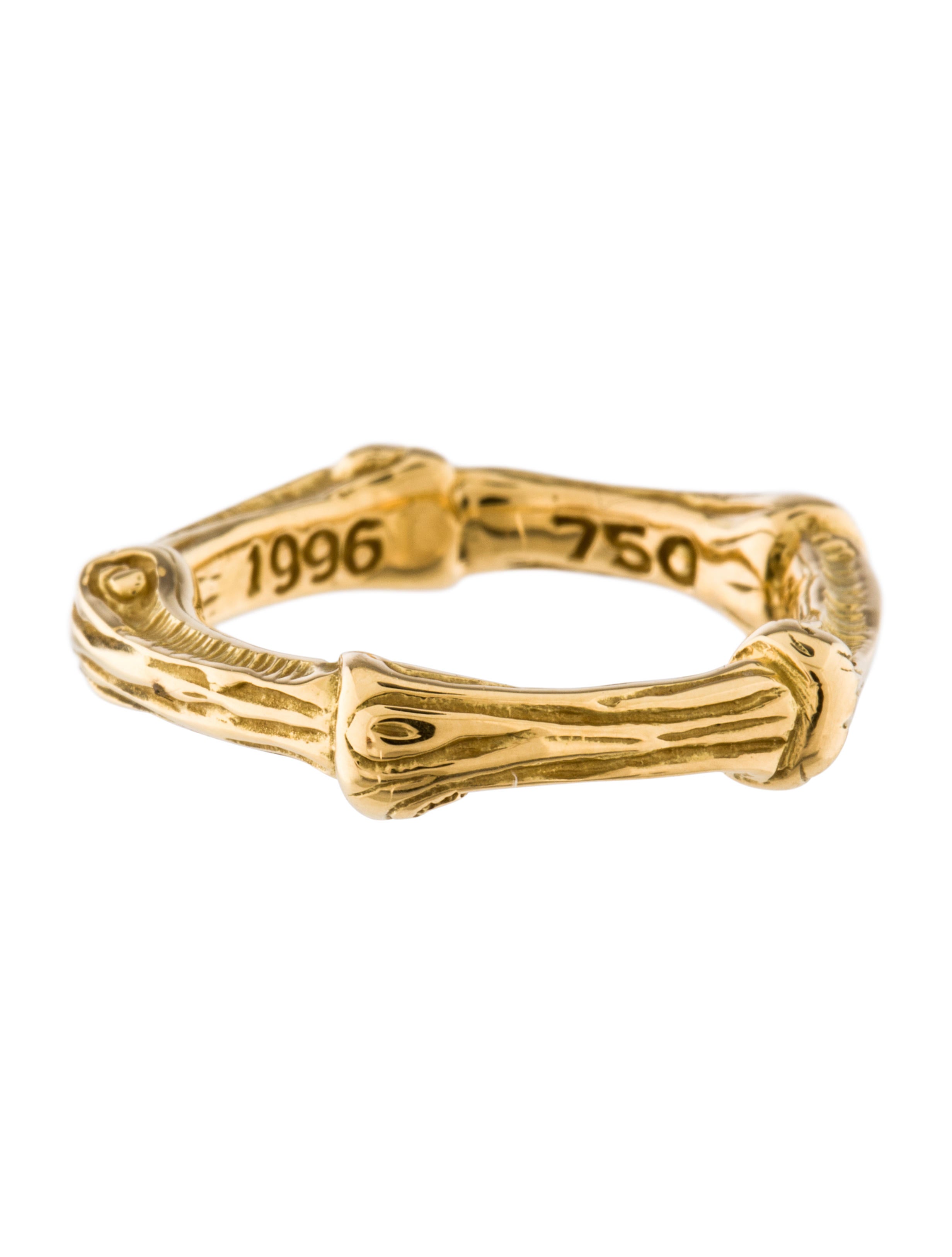 Tiffany & Co. 18K Bamboo Ring - Gold, 18K Yellow Gold Band, Rings ...