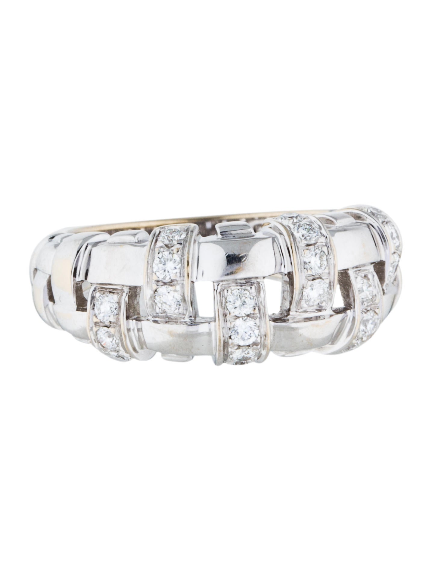 Tiffany & Co. Diamond Basket Weave Ring - Rings - TIF50967 | The RealReal