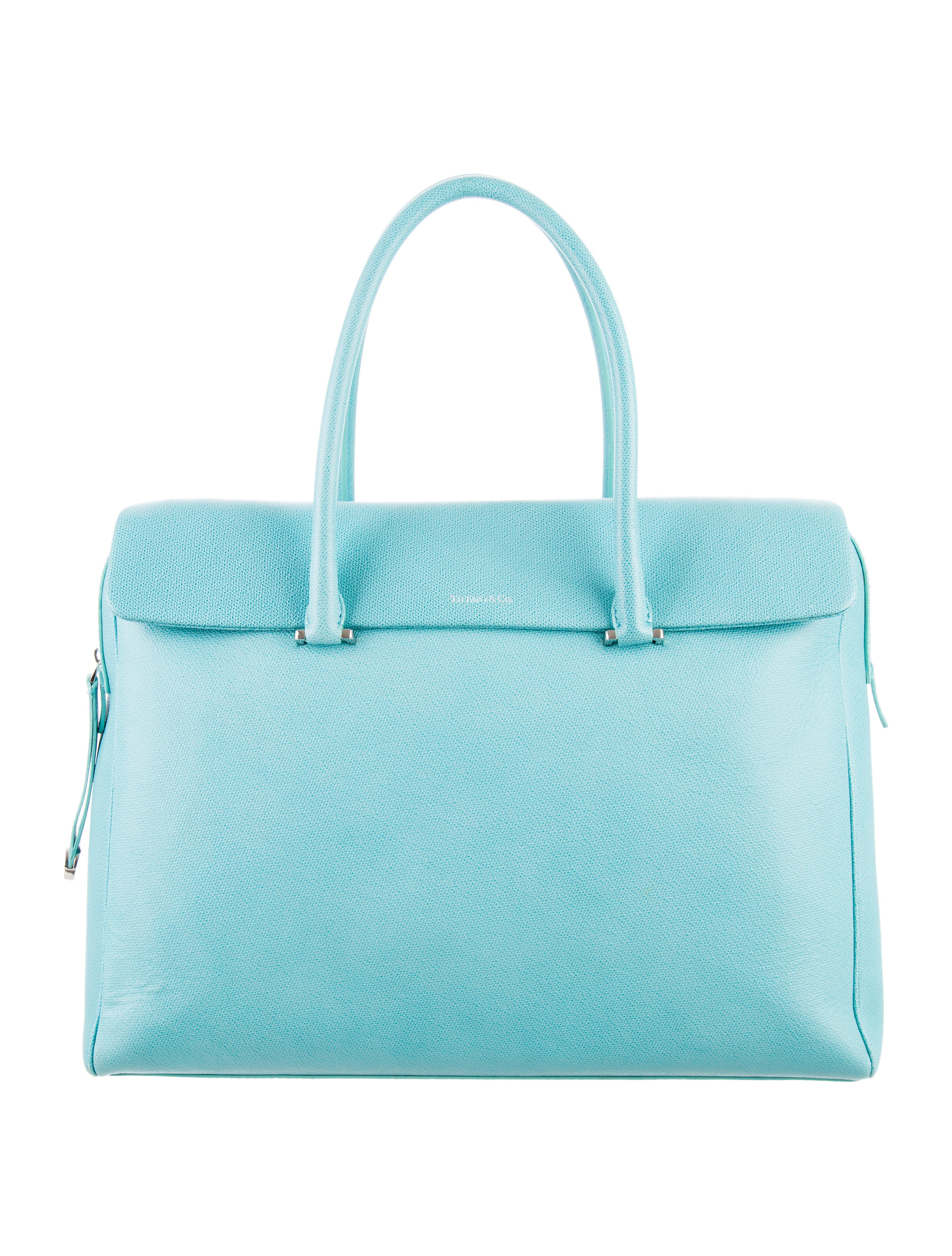 Tiffany & Co. Leather Peyton Satchel - Blue Handle Bags, Handbags ...