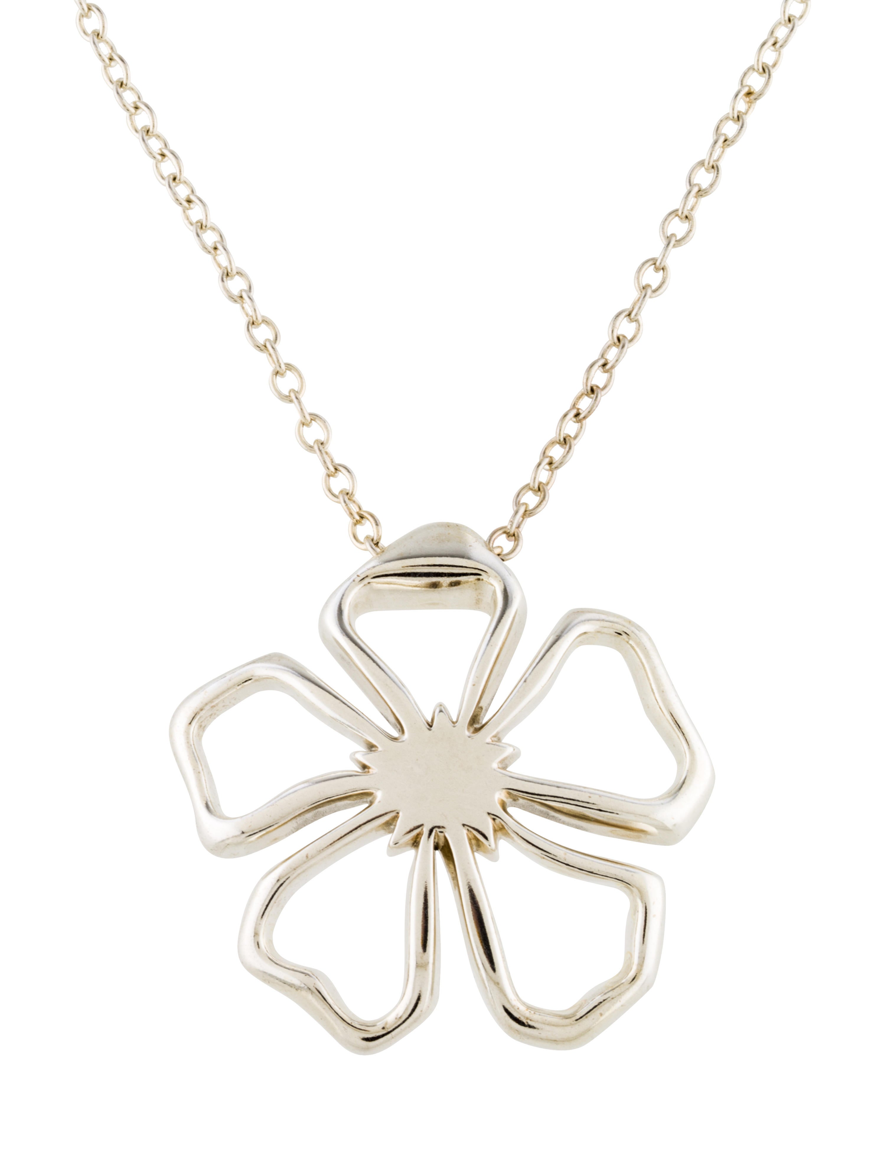 Tiffany & Co. Flower Pendant Necklace - Necklaces - TIF54293 | The RealReal