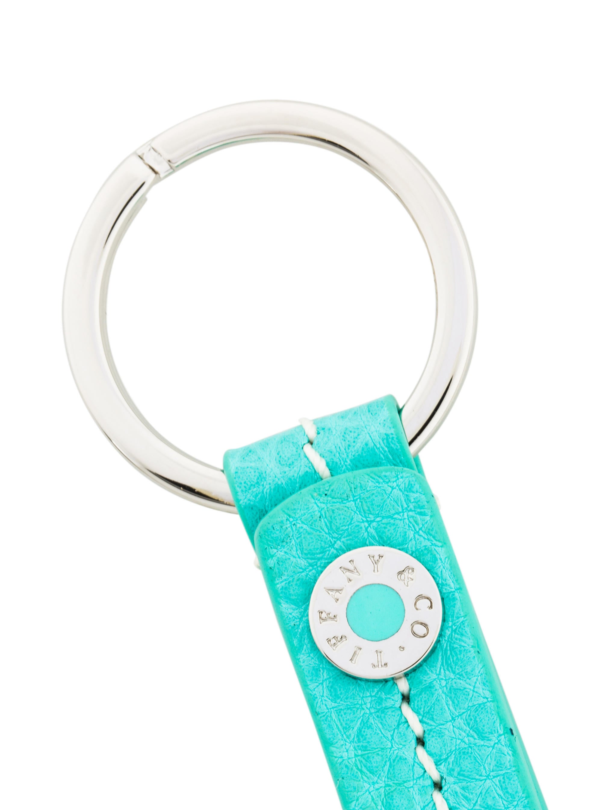 Tiffany & Co. Leather Keychain - Blue Keychains, Accessories - TIF54700 ...
