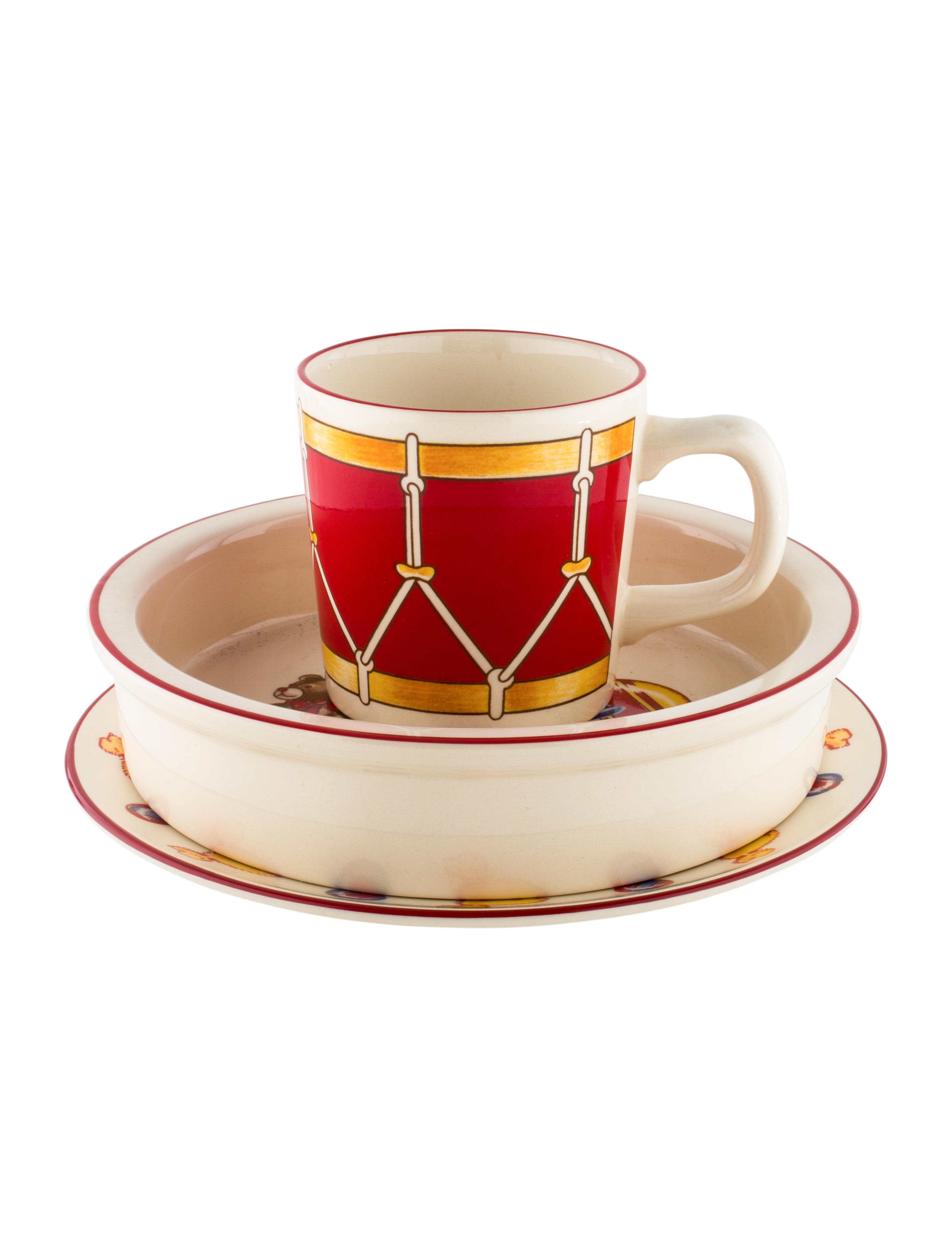 Tiffany & Co. Tiffany Toys Three-Piece Baby Set - Red Kids Dining ...