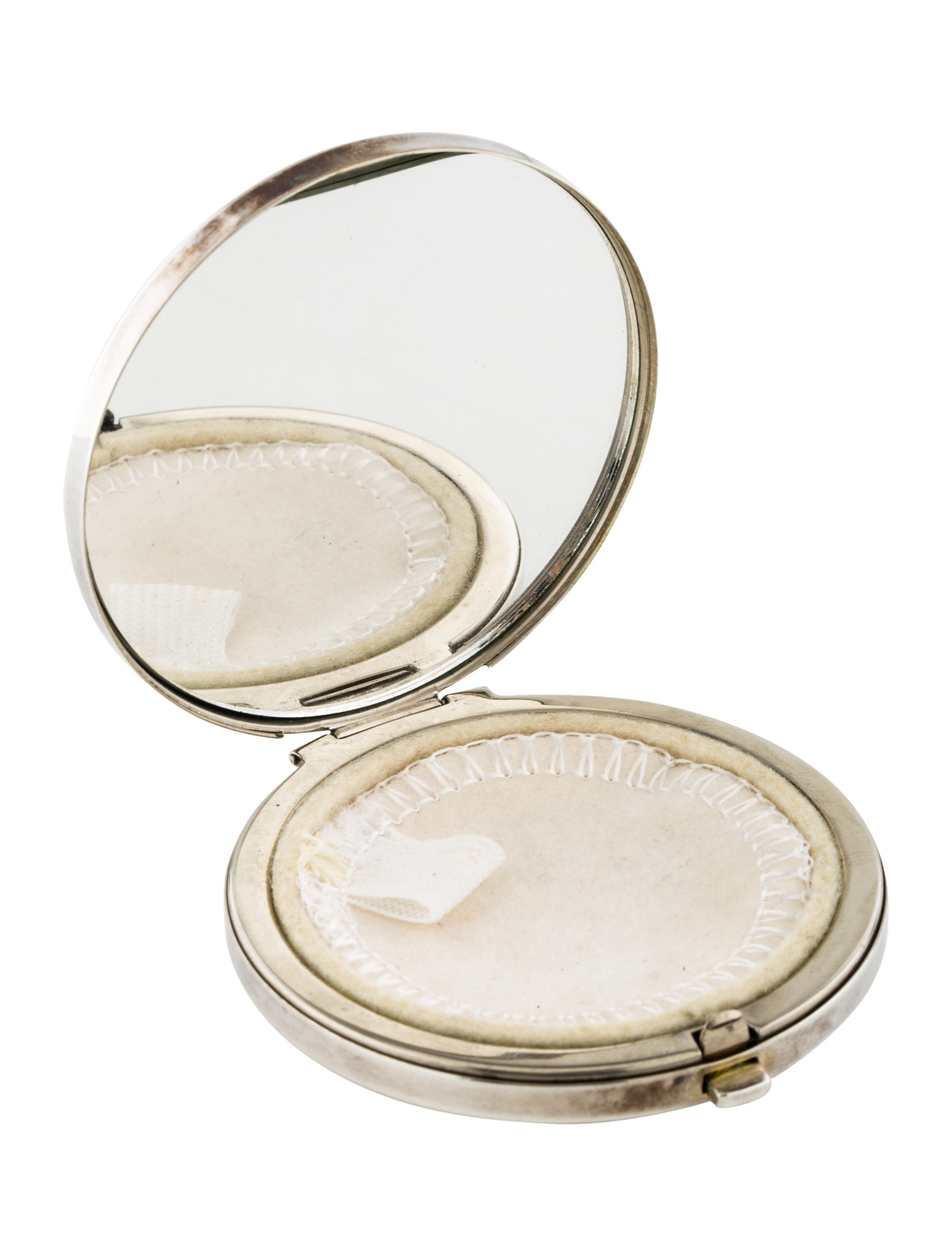 Tiffany & Co. Sterling Silver Makeup Compact - Silver Decorative ...