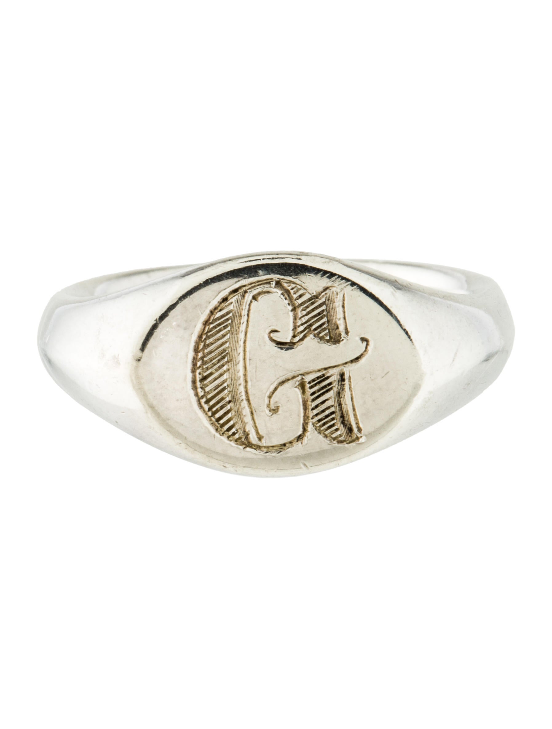 Tiffany & Co. Engraved Signet Ring - Rings - TIF56438 | The RealReal