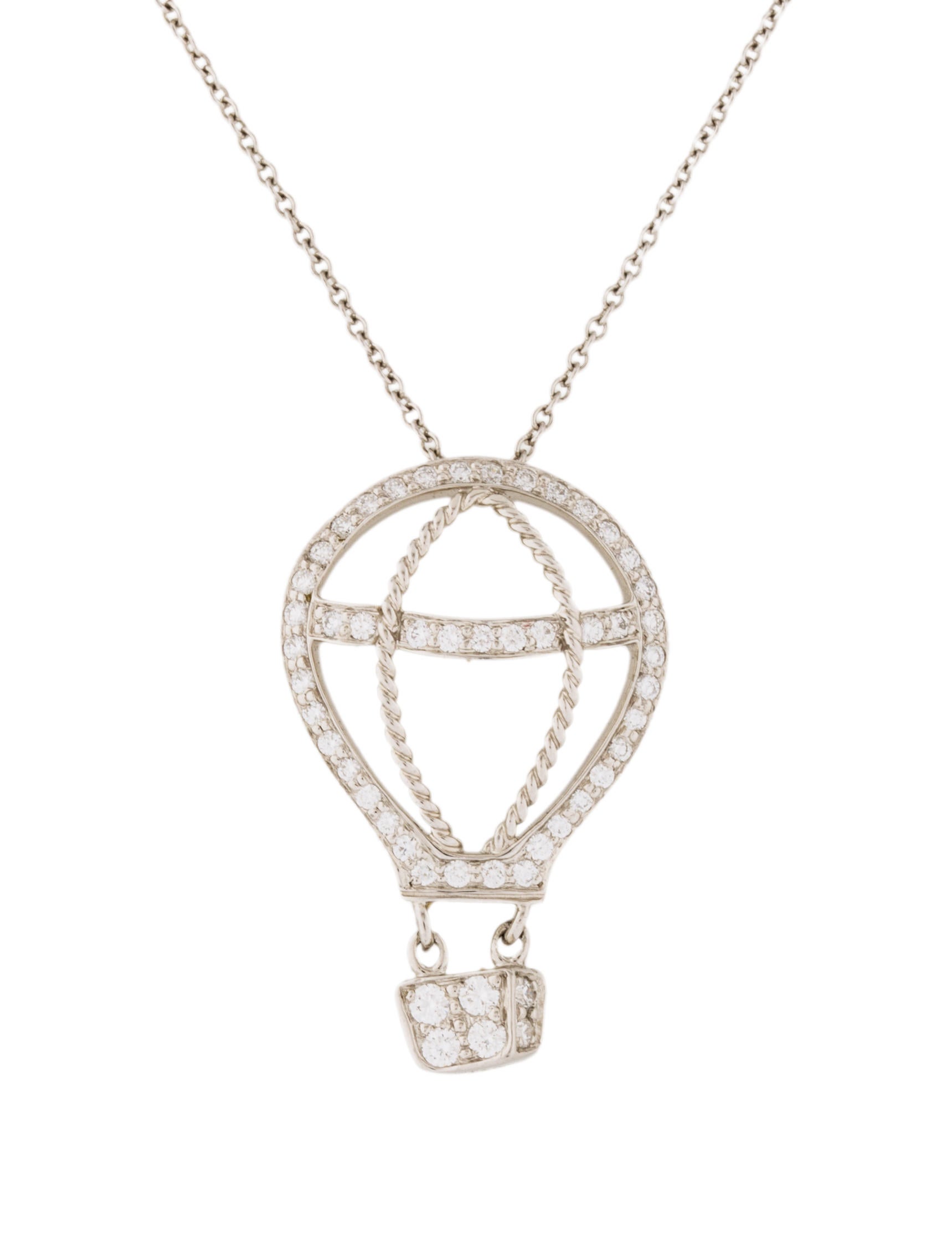 Tiffany & Co. Platinum Diamond Hot Air Balloon Necklace - 950 Platinum ...