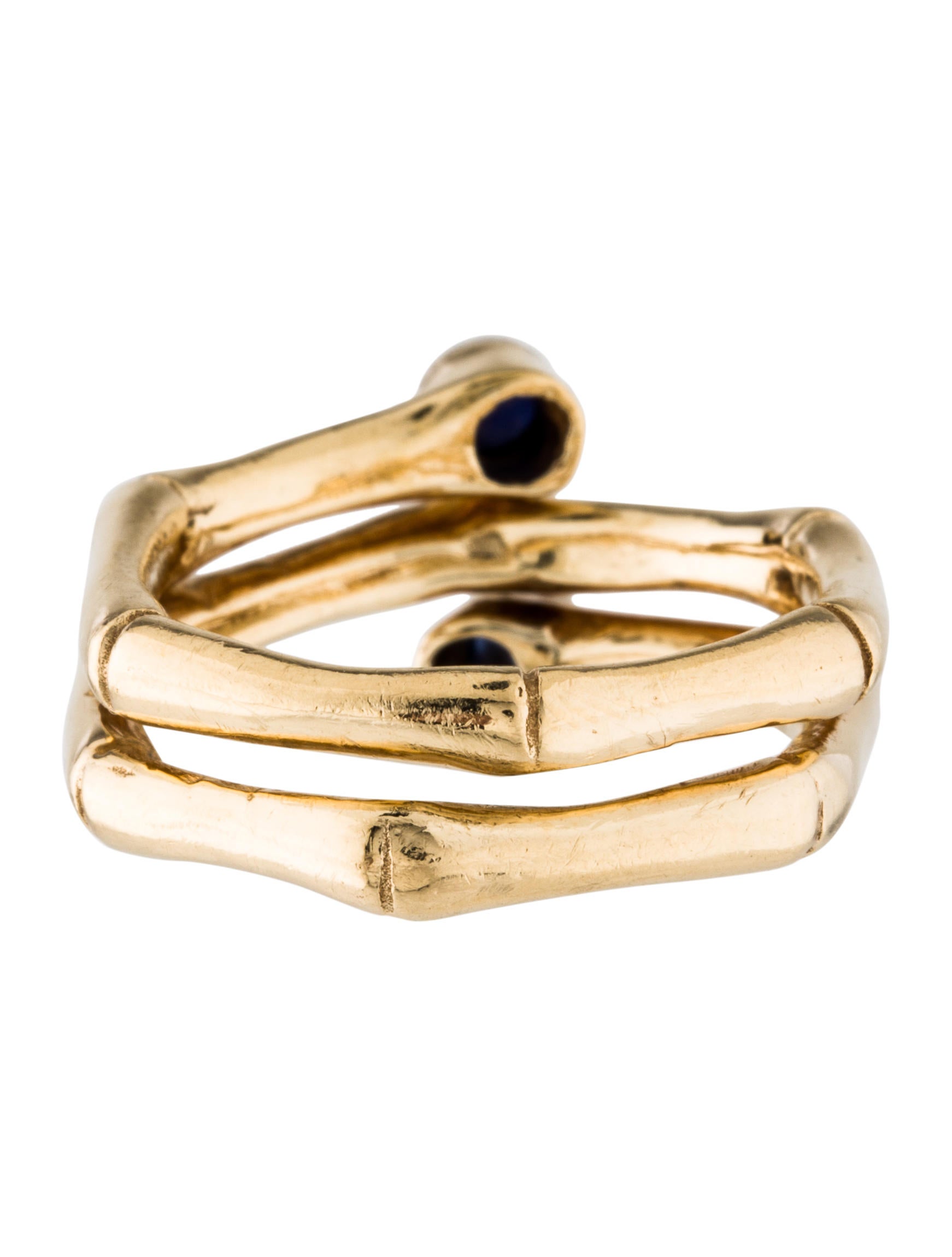 Tiffany & Co. 14K Sapphire Bamboo Ring - Rings - TIF57456 | The RealReal