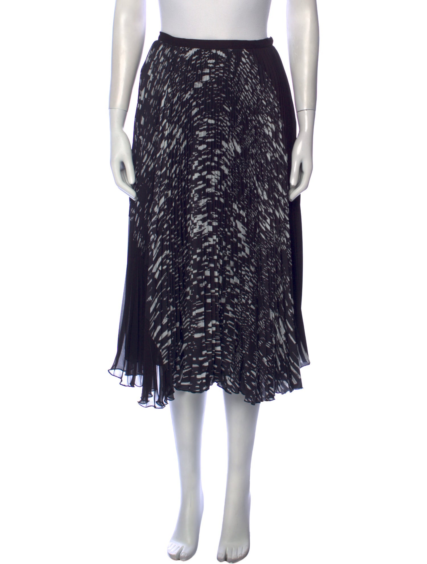 Timo Weiland Printed Midi Length Skirt - Black Skirts, Clothing ...