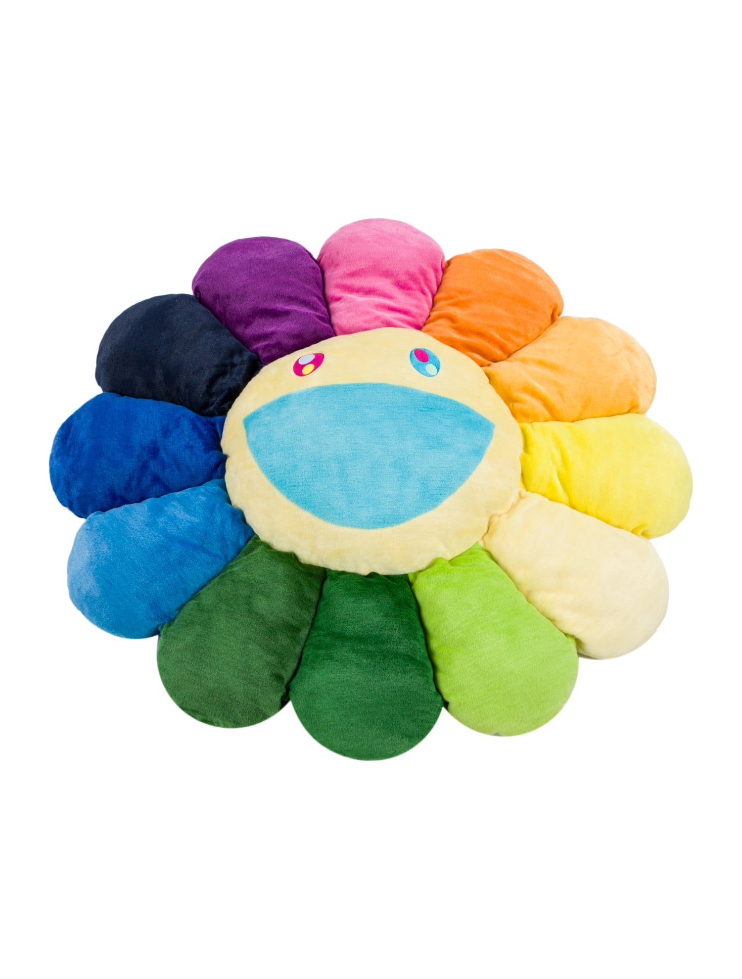 Takashi Murakami Flower Plush 1.5M COMPLEXCON Exclusive - Blue Pillows ...