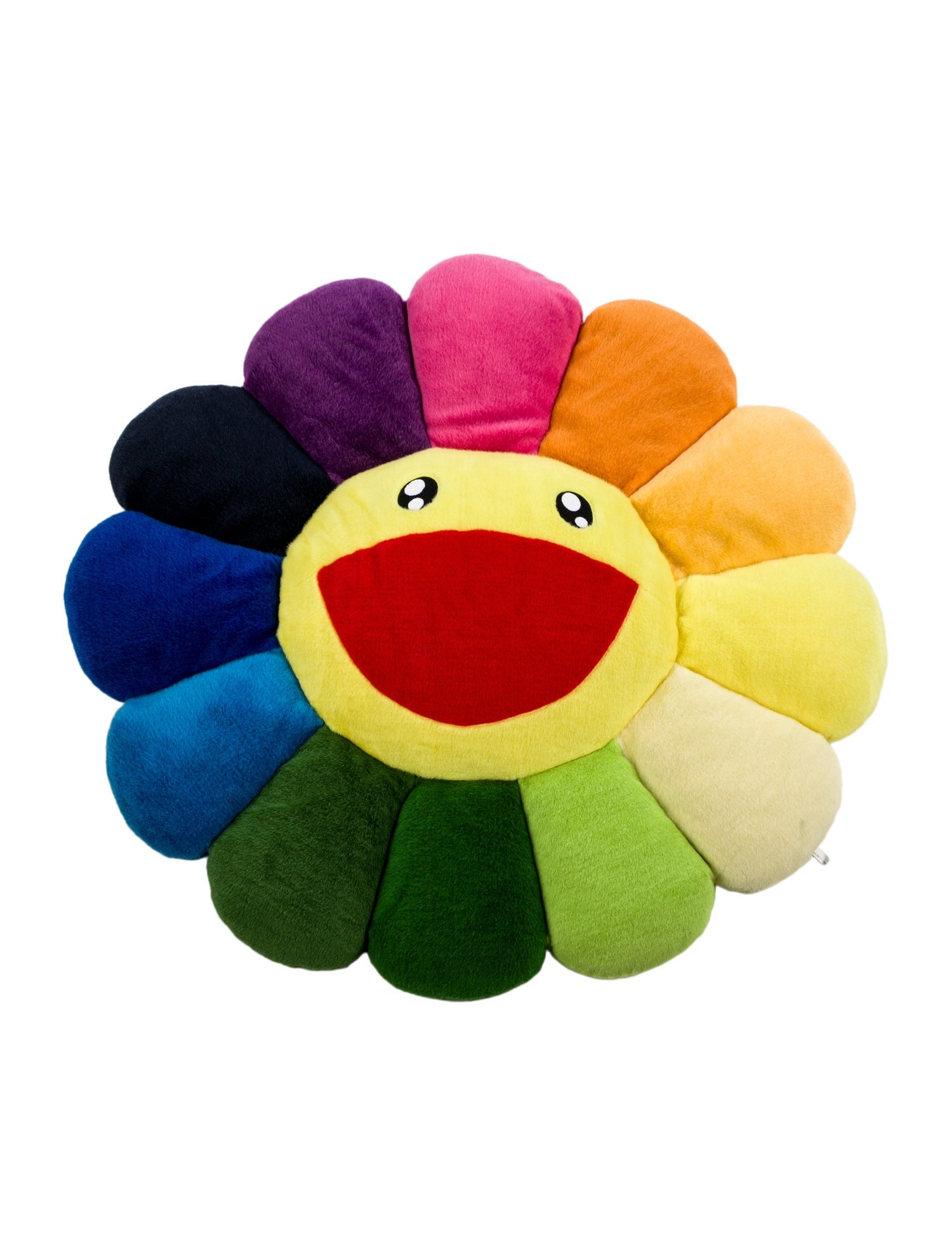 Takashi Murakami Flower Plush XLarge Cushion - Yellow Pillows, Pillows ...