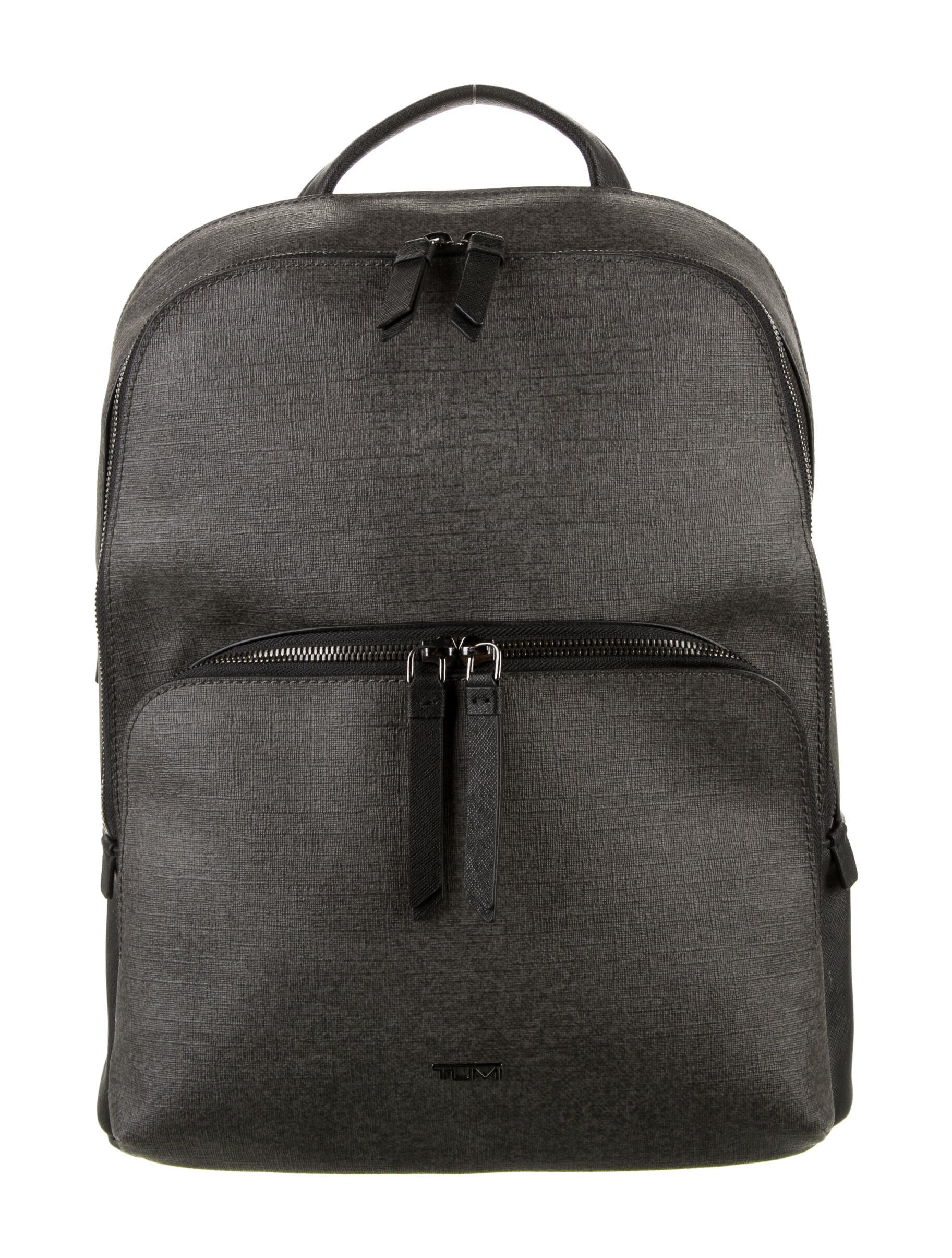 Tumi Saffiano Leather Backpack - Grey Backpacks, Handbags - TMI47335 ...