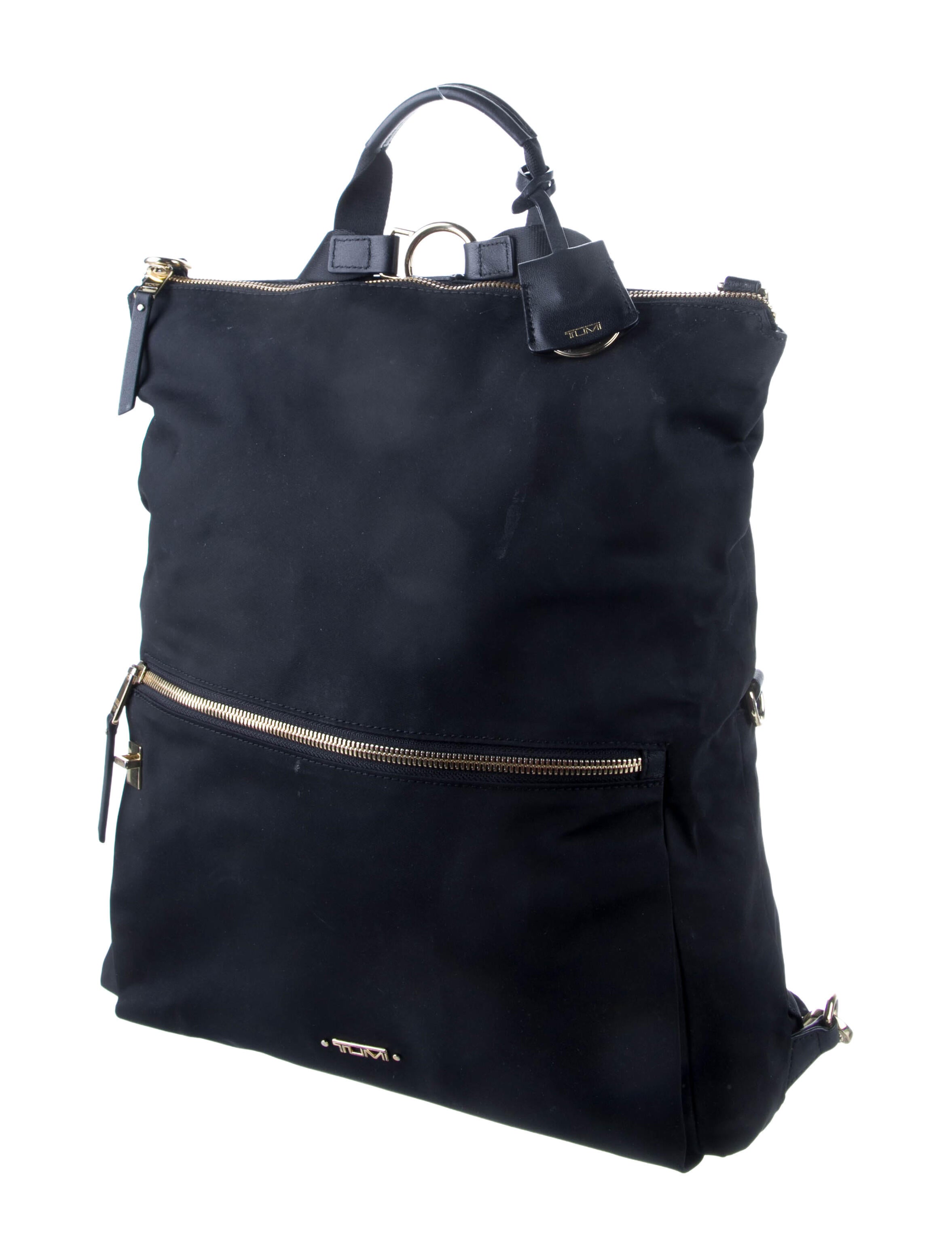 Tumi Nylon Leather-Trimmed Backpack - Black Backpacks, Handbags ...