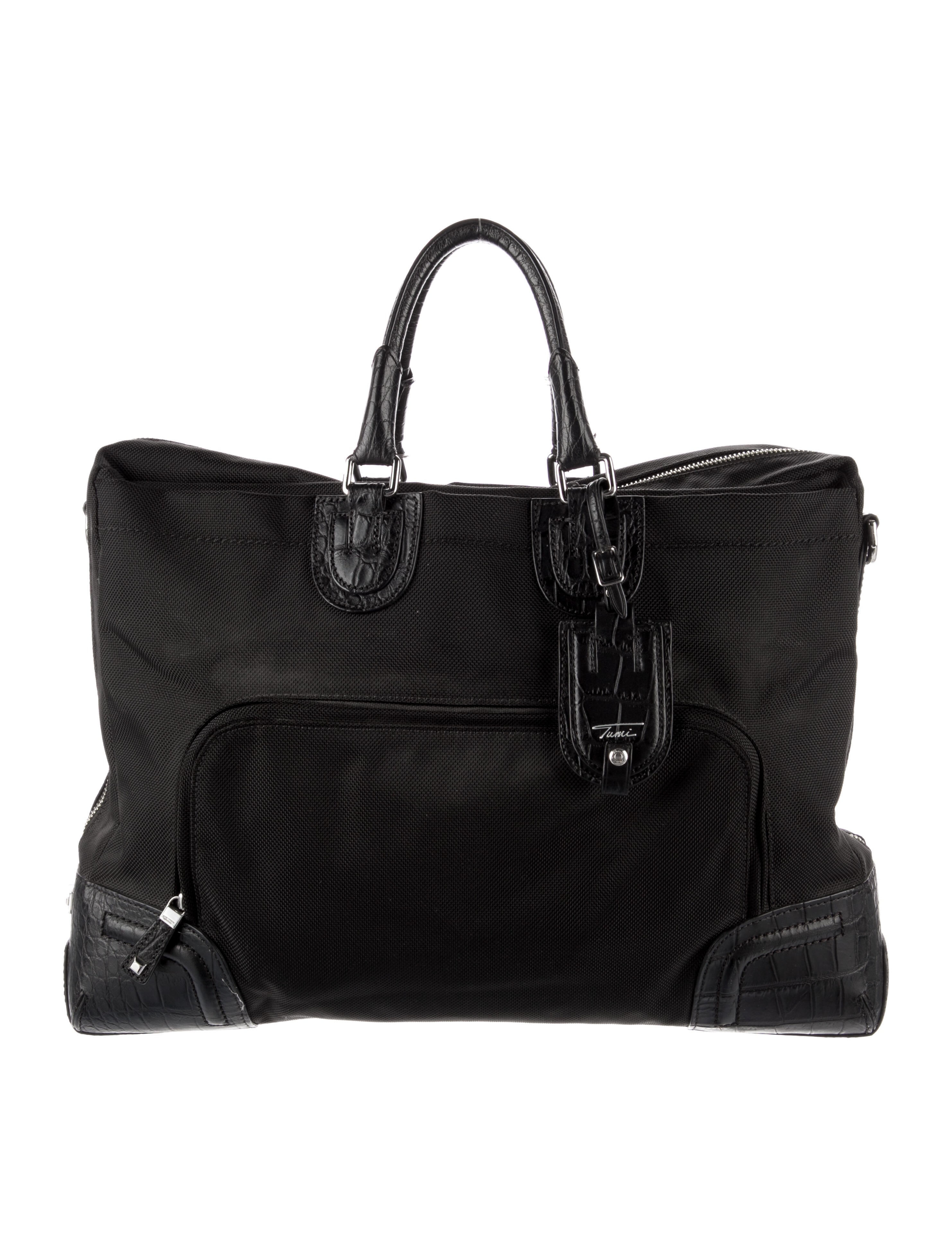 Tumi Leather-Trimmed Nylon Tote - Black Totes, Handbags - TMI21296 ...