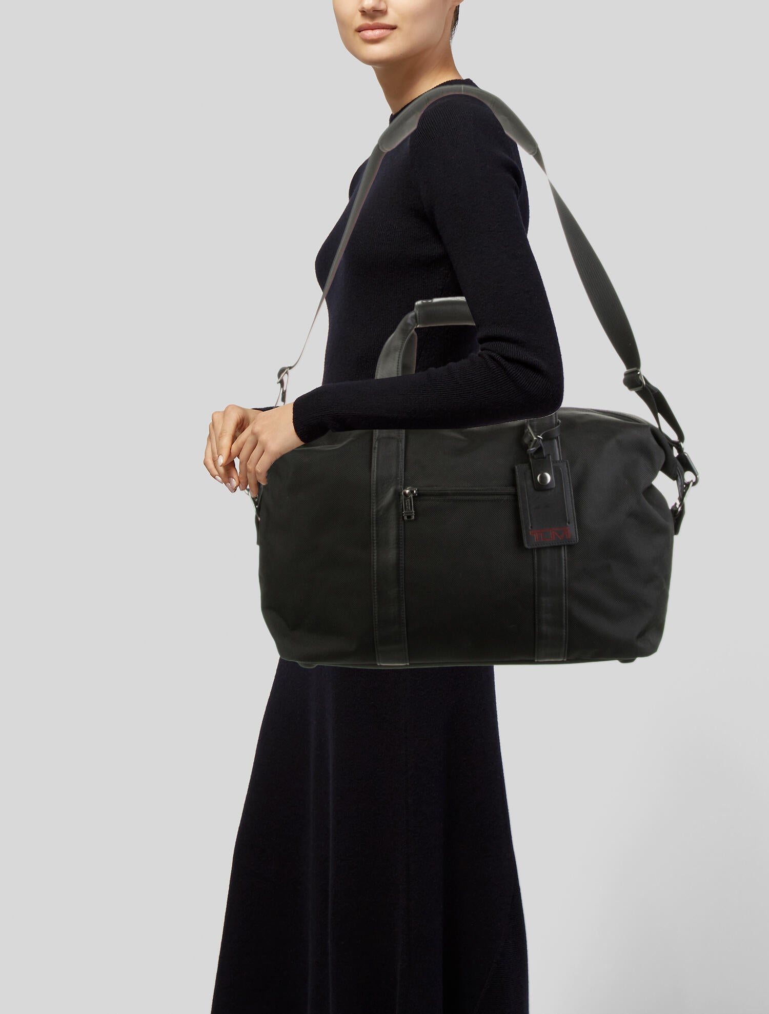 Tumi Nylon Leather-Trimmed Weekender - Black Luggage and Travel ...