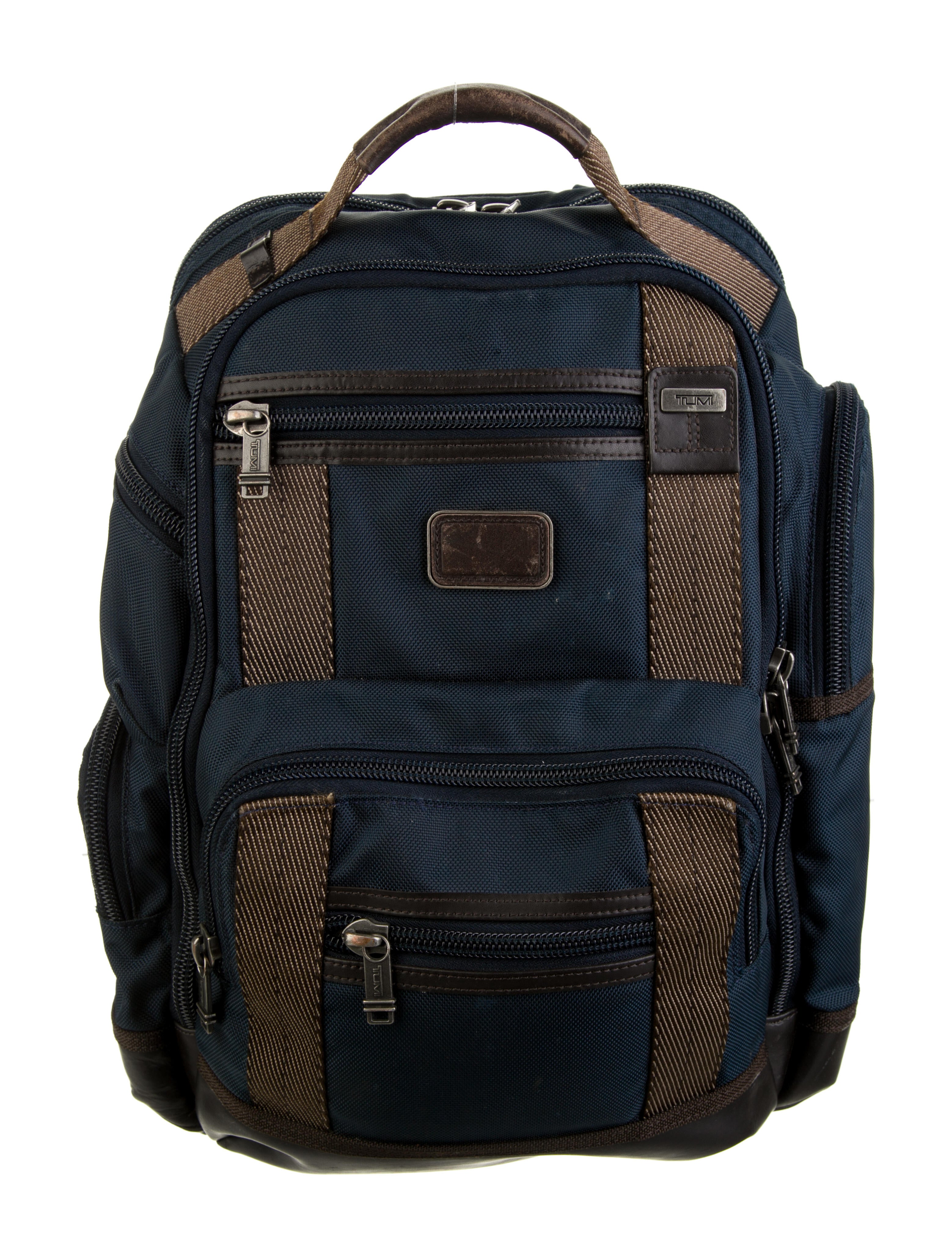Tumi Large Nylon Leather Trimmed Backpack - Blue Backpacks, Handbags ...
