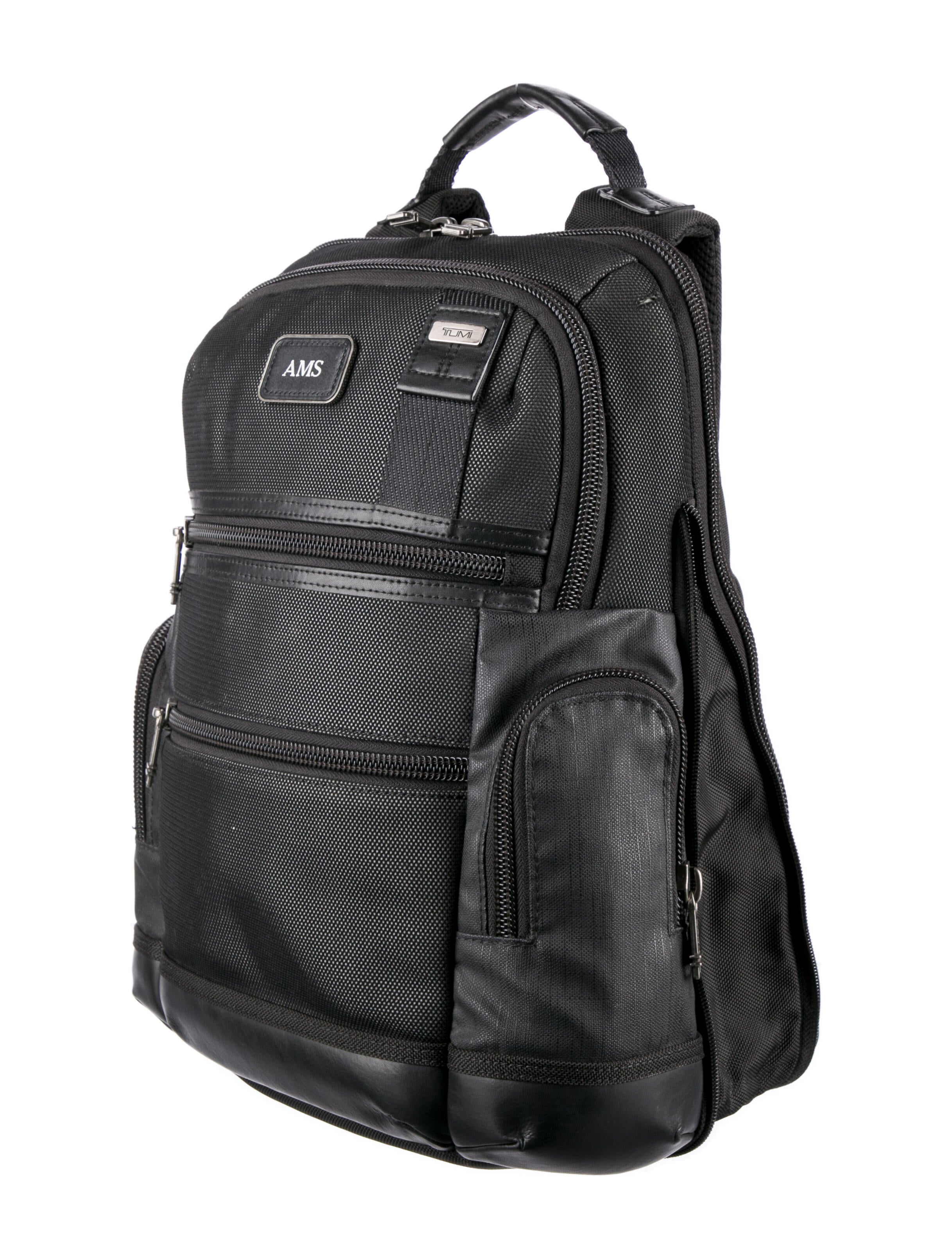 Tumi Mesh Leather Trimmed Backpack - Black Backpacks, Bags - TMI50491 ...