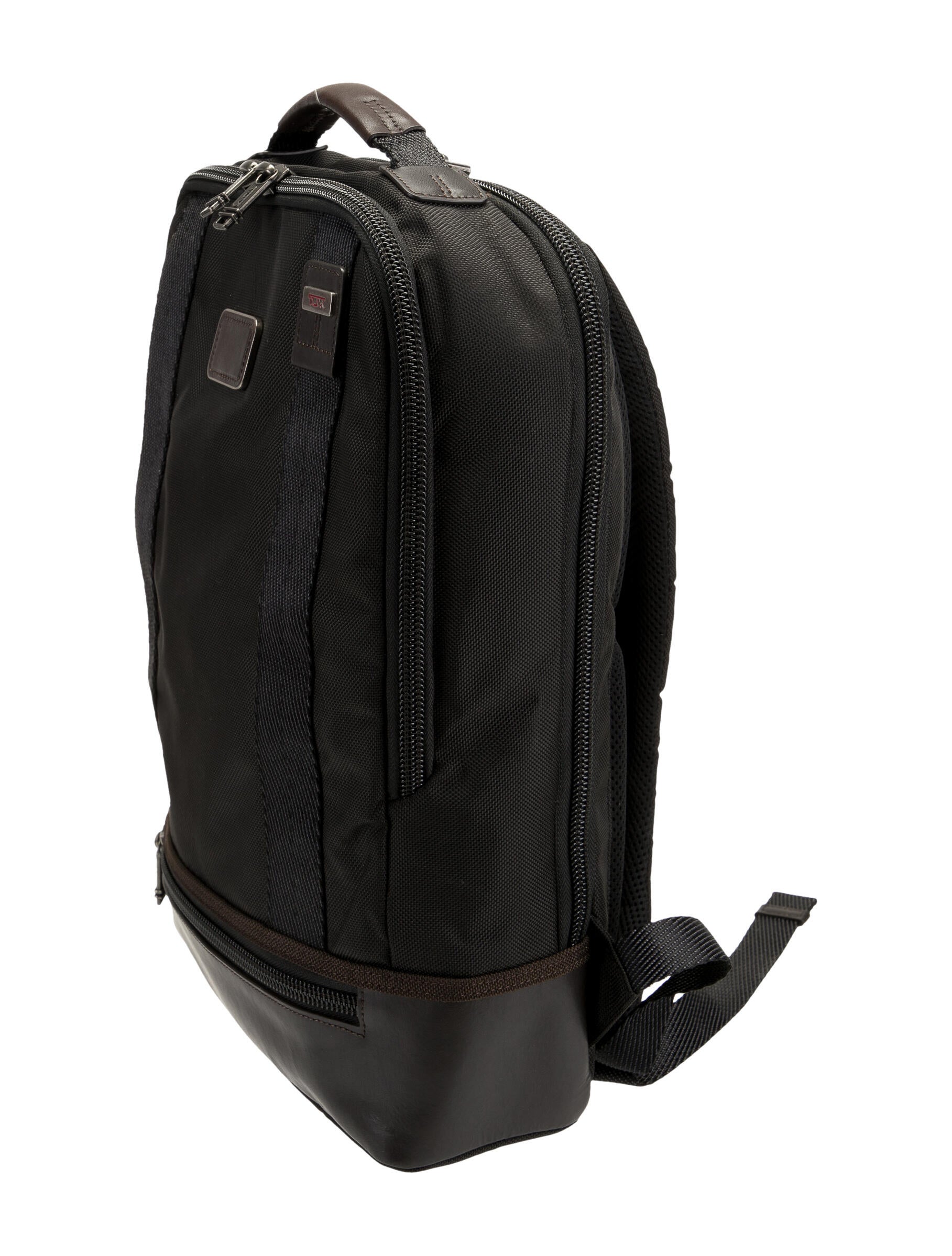 Tumi Canvas Leather-Trimmed Backpack - Black Backpacks, Handbags ...