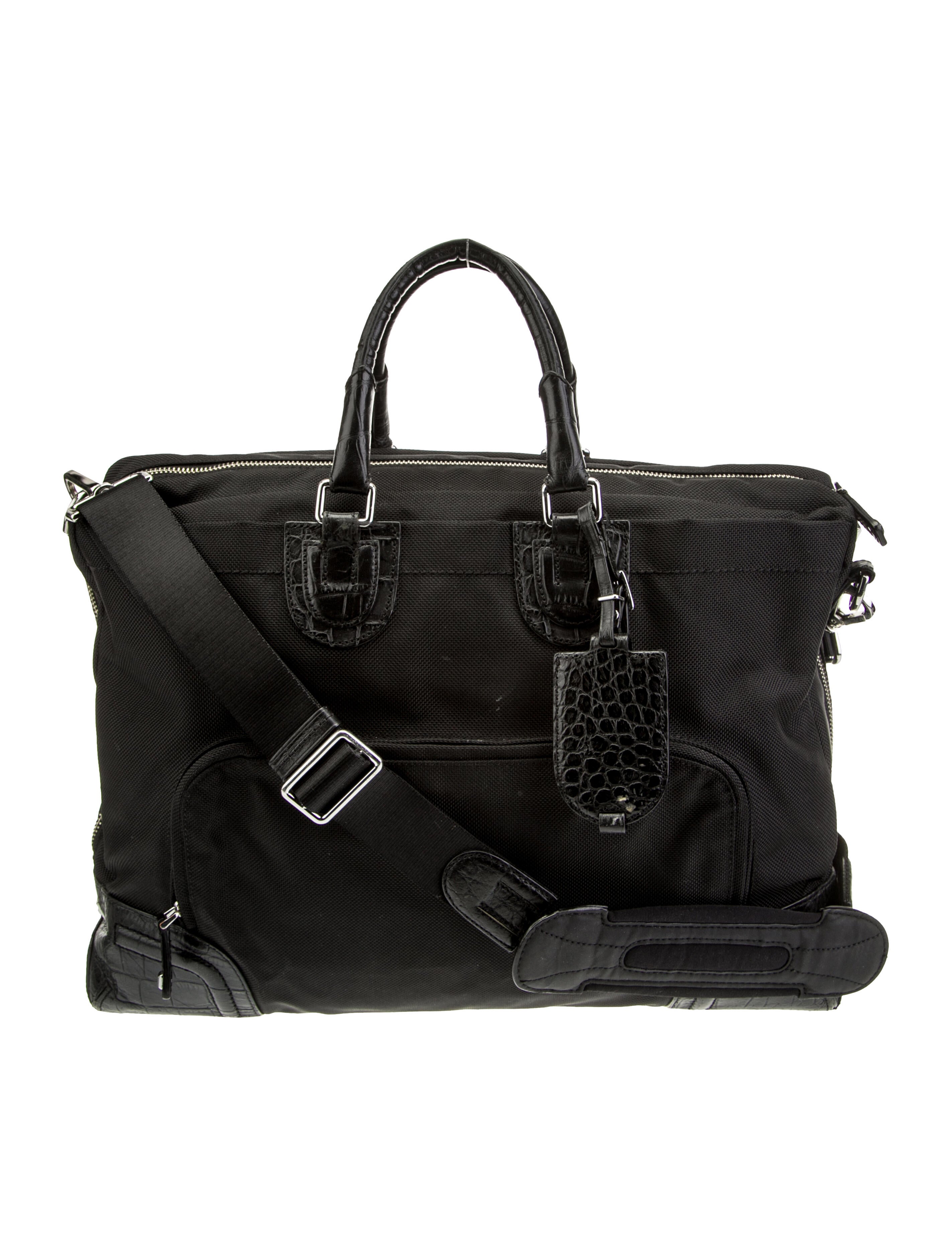 Mark Cross MC Jacquard REID Briefcase - Green Briefcases, Bags ...