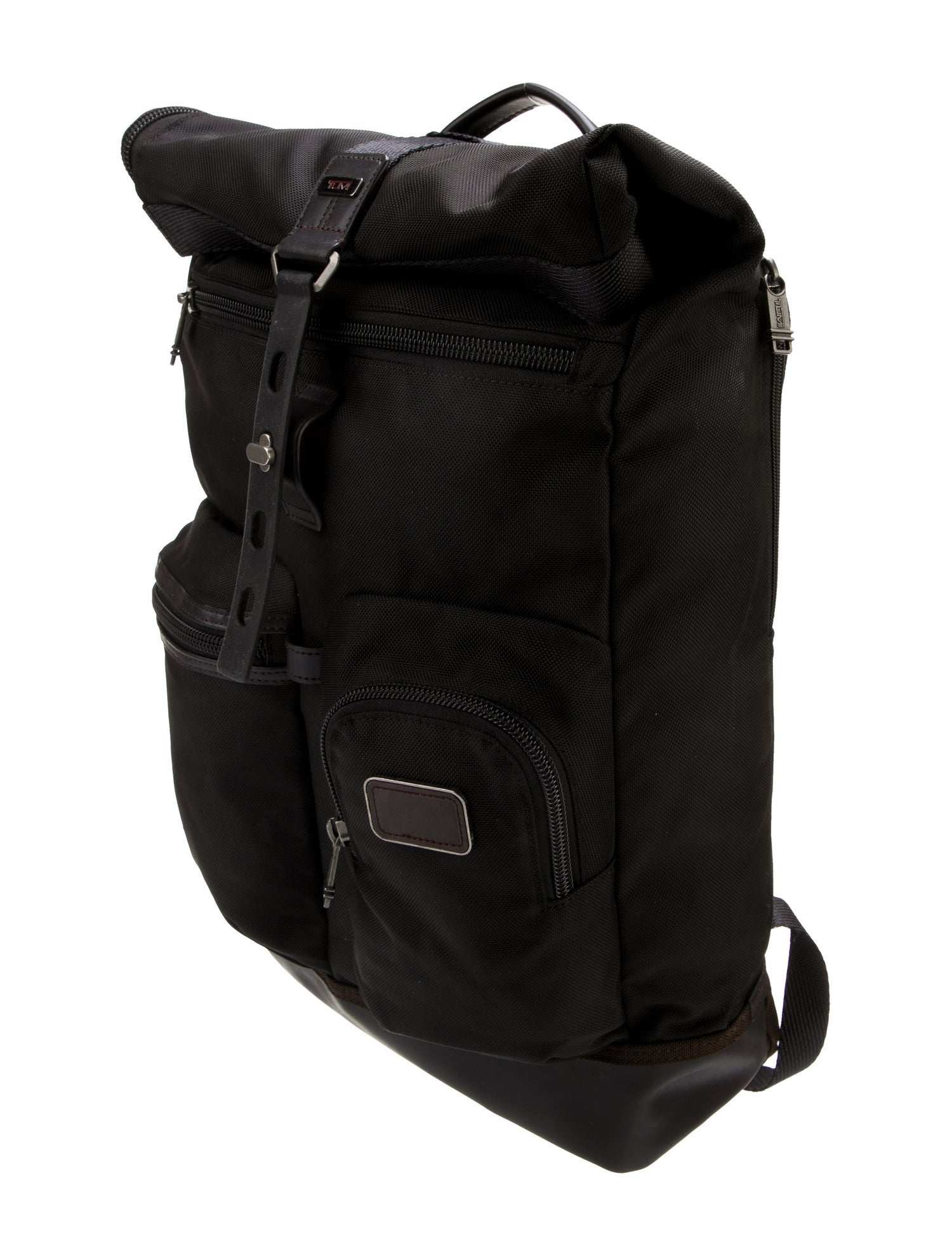 Tumi Leather Trim Nylon Backpack - Brown Backpacks, Bags - TMI53735 ...