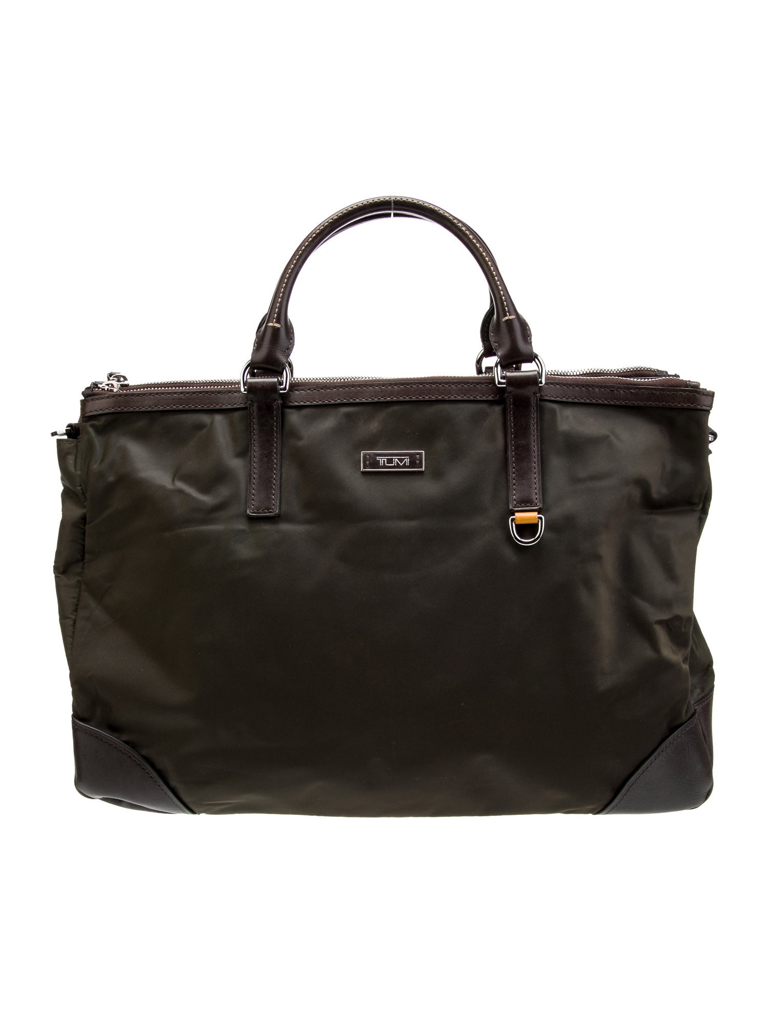 Tumi Leather-Trim Nylon Tote - Green Totes, Handbags - TMI54496 | The ...