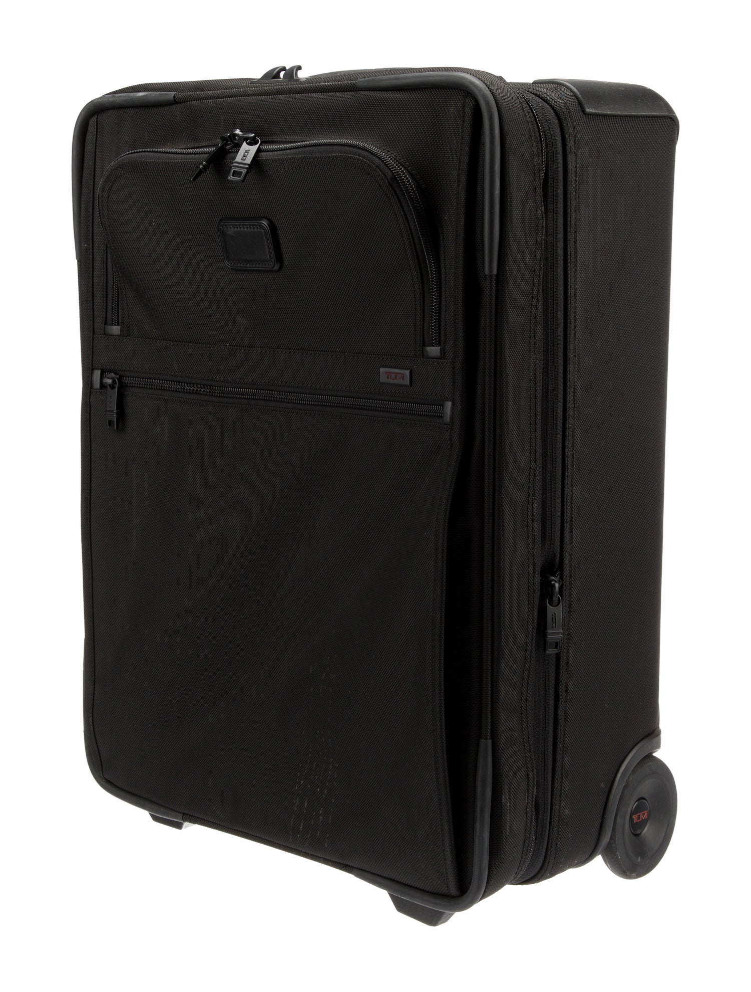 Tumi Leather Trim Nylon Rolling Suitcase - Black Luggage and Travel ...