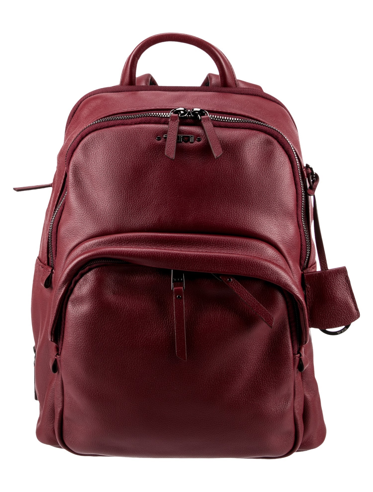 Tumi Leather Backpack - Burgundy Backpacks, Handbags - TMI54770 | The ...