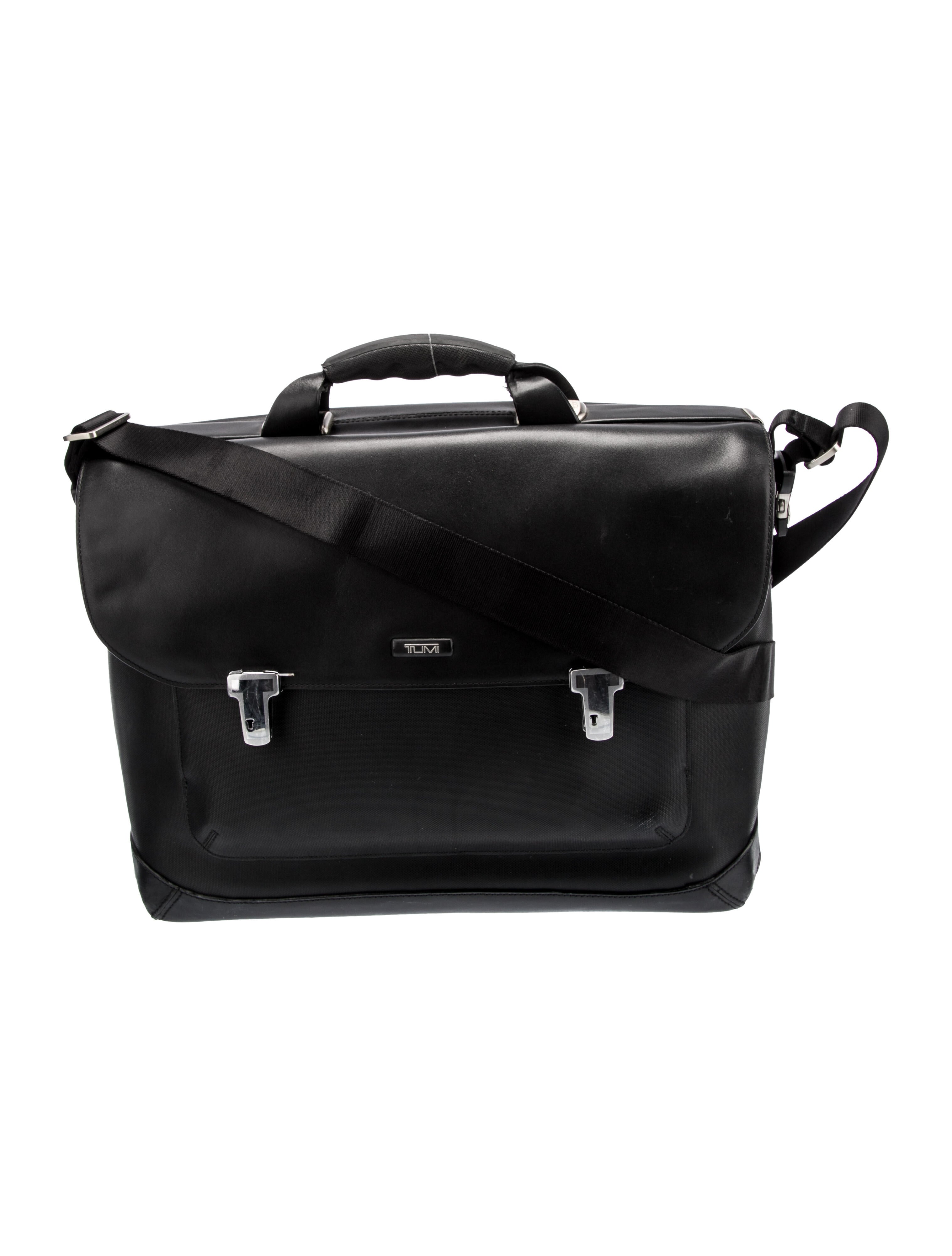 Tumi Leather Messenger Bag - Black Messenger Bags, Bags - TMI55434 ...