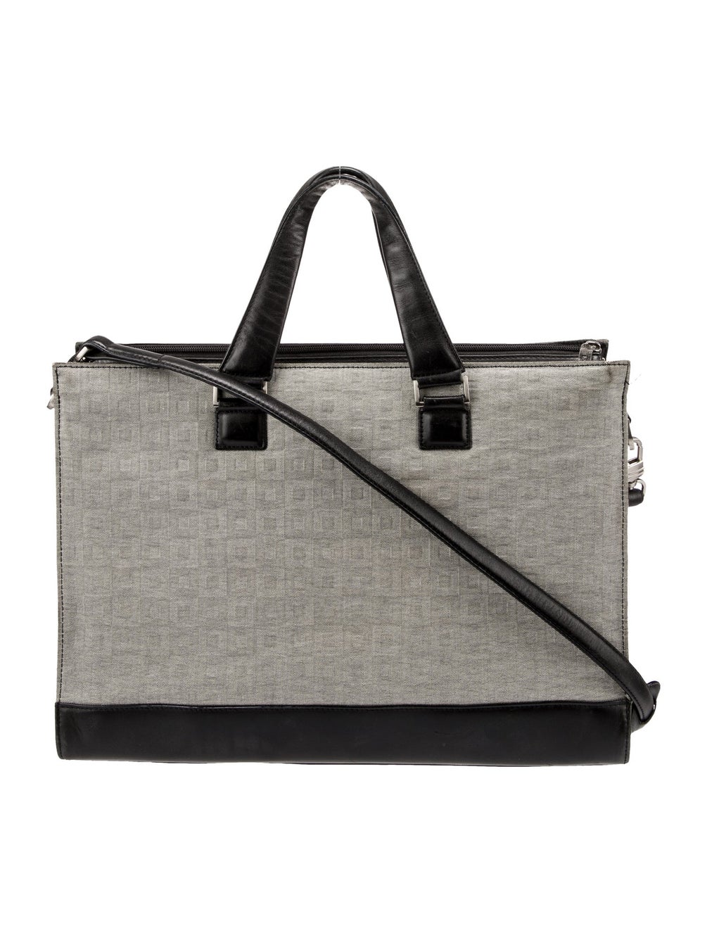 Tumi Leather Trim Canvas Tote - Grey Totes, Handbags - TMI56006 | The ...