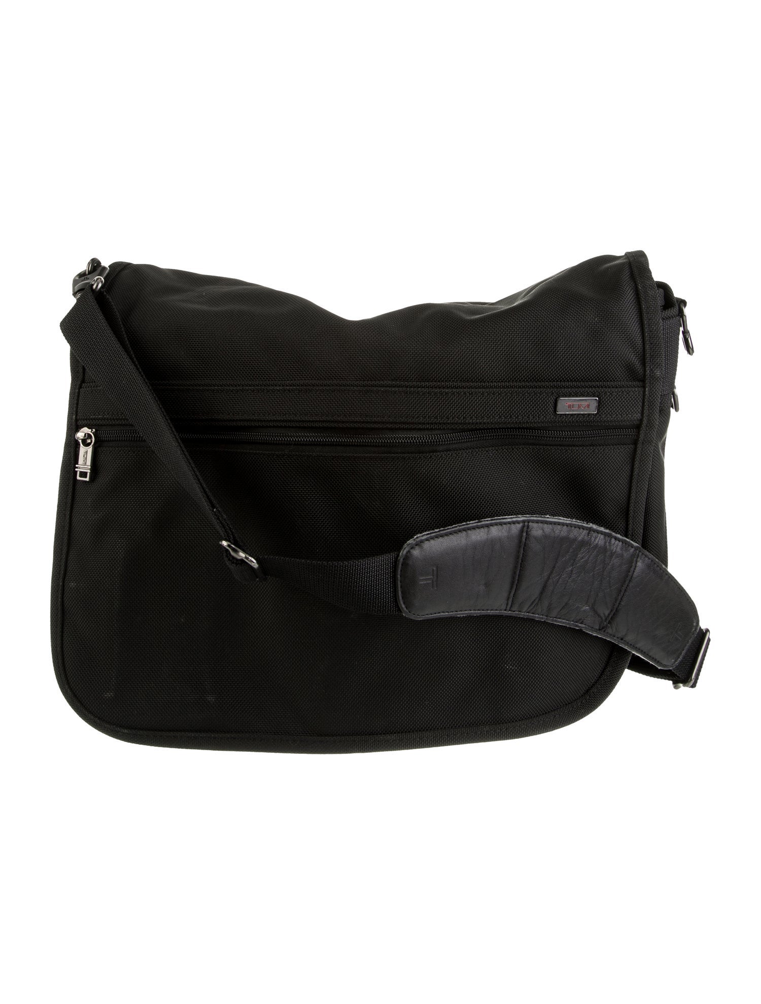 Tumi Leather Trimmed Nylon Messenger Bag - Black Messenger Bags, Bags ...