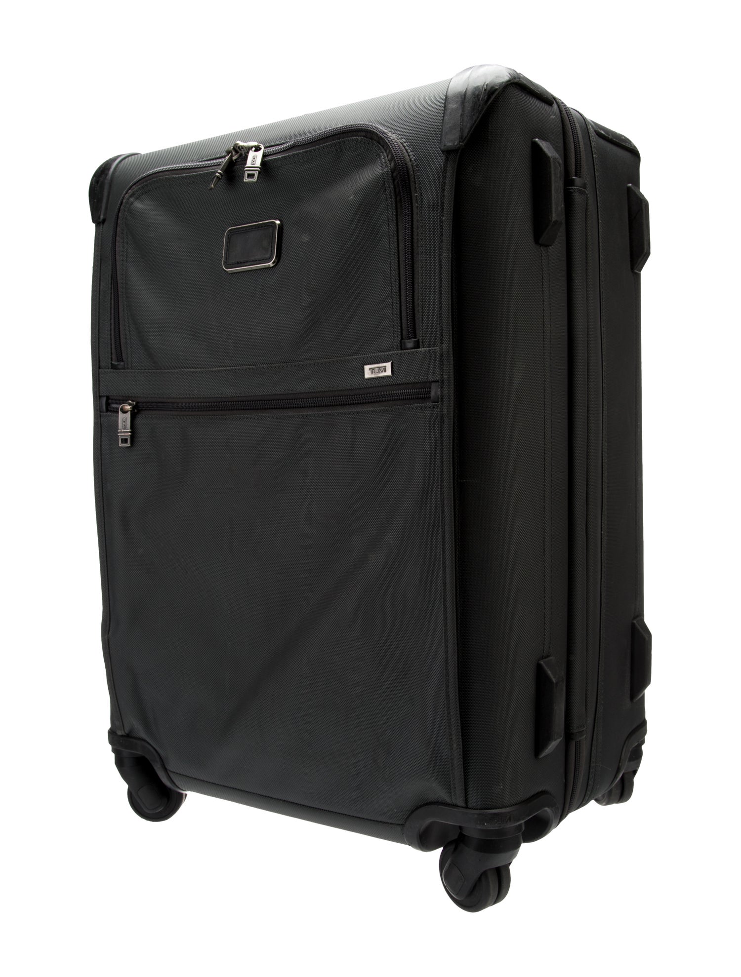 Tumi Alpha II Nylon Leather-Trimmed Suitcase - Grey Suitcases, Luggage ...
