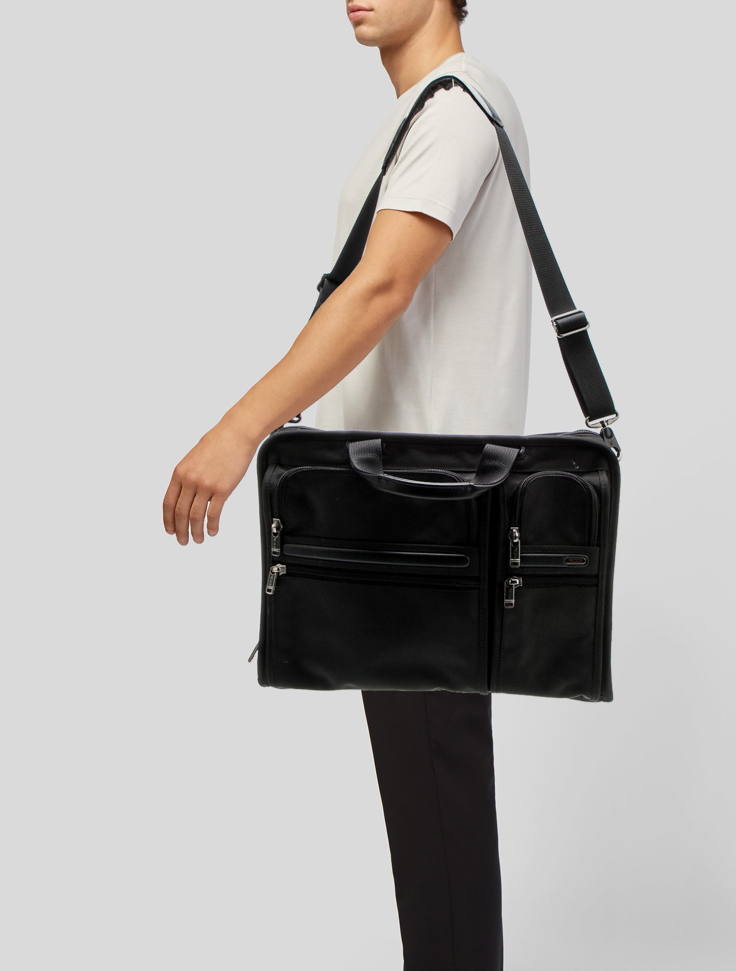 Tumi Canvas Briefcase - Black Briefcases, Bags - TMI56455 | The RealReal