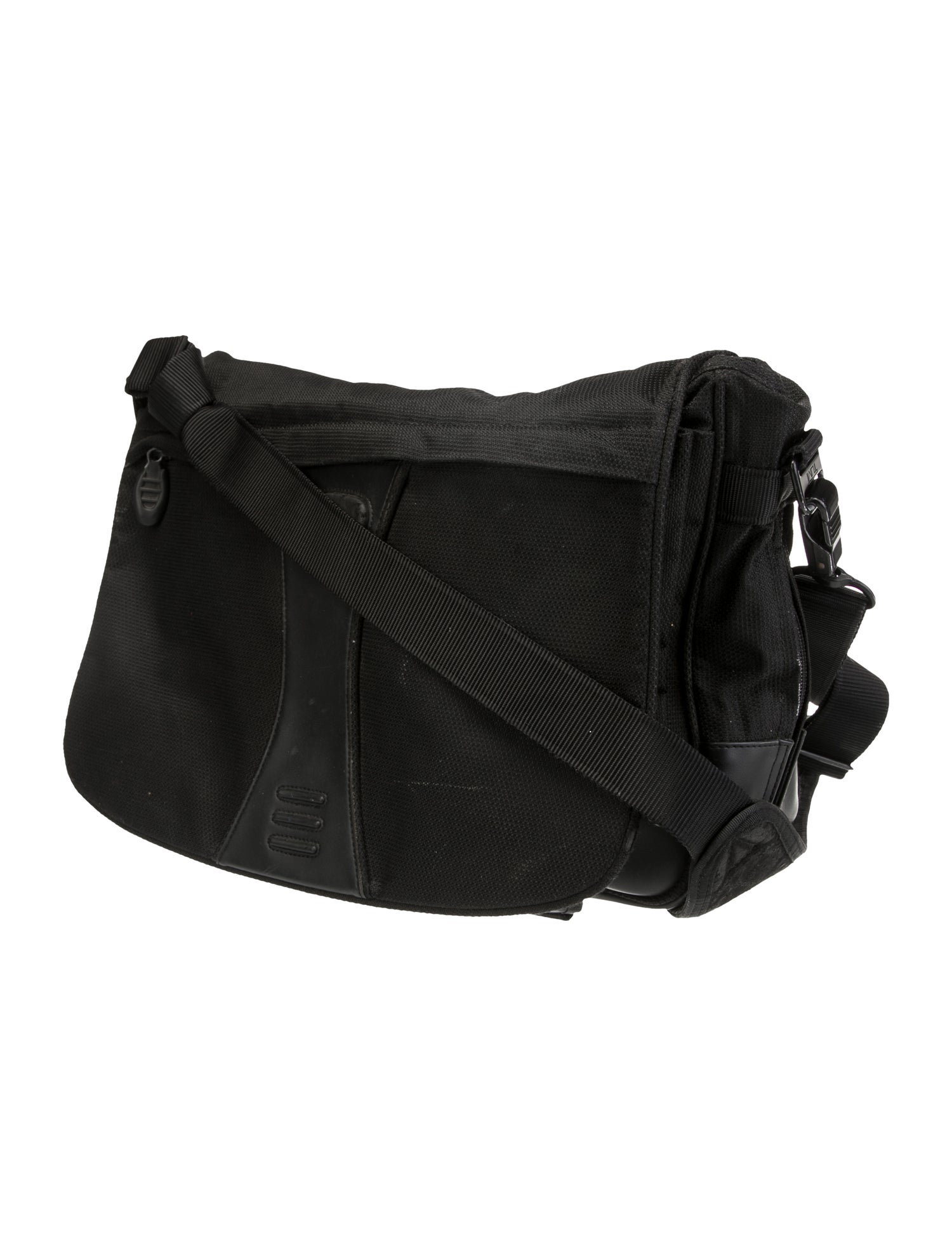Tumi Canvas Leather-Trim Messenger Bag - Black Messenger Bags, Bags ...