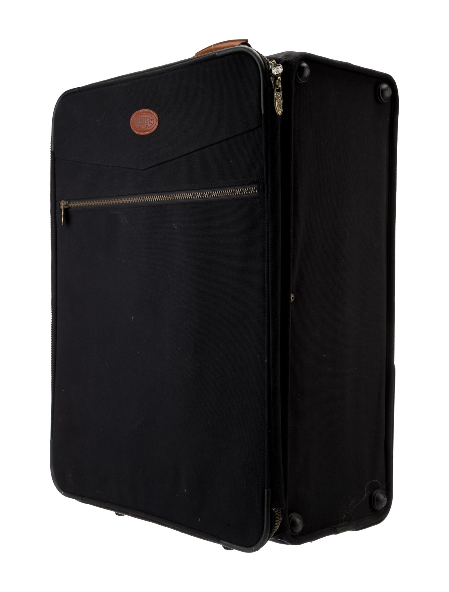 Tumi Leather-Trimmed Canvas Suitcase - Black Luggage and Travel ...