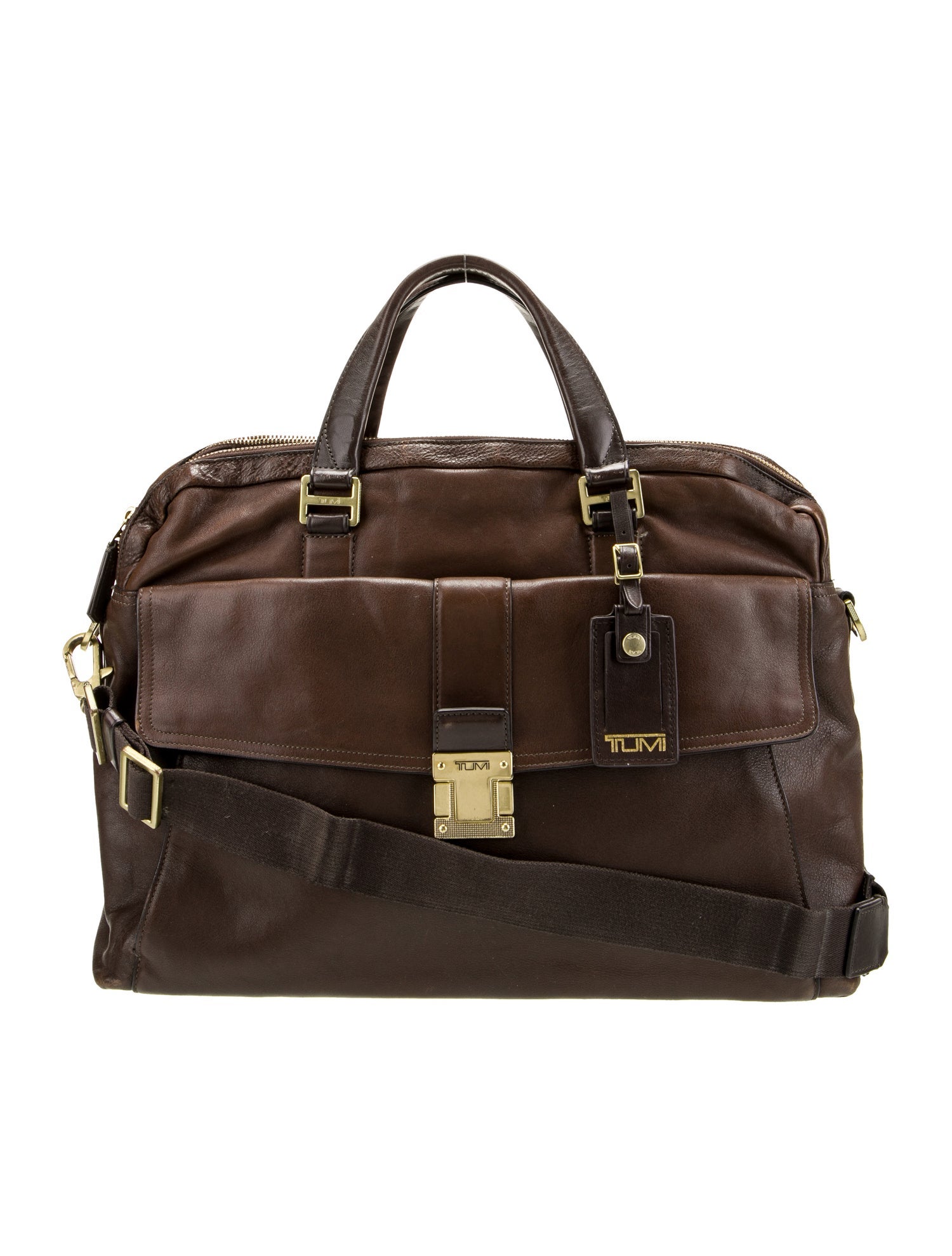 Tumi Leather Briefcase - Brown Briefcases, Bags - TMI60437 | The RealReal