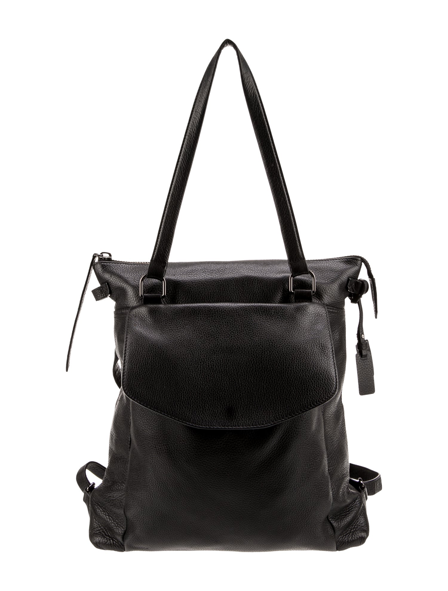 Tumi Leather Bucket Bag Black Backpacks Handbags TMI61186 The RealReal