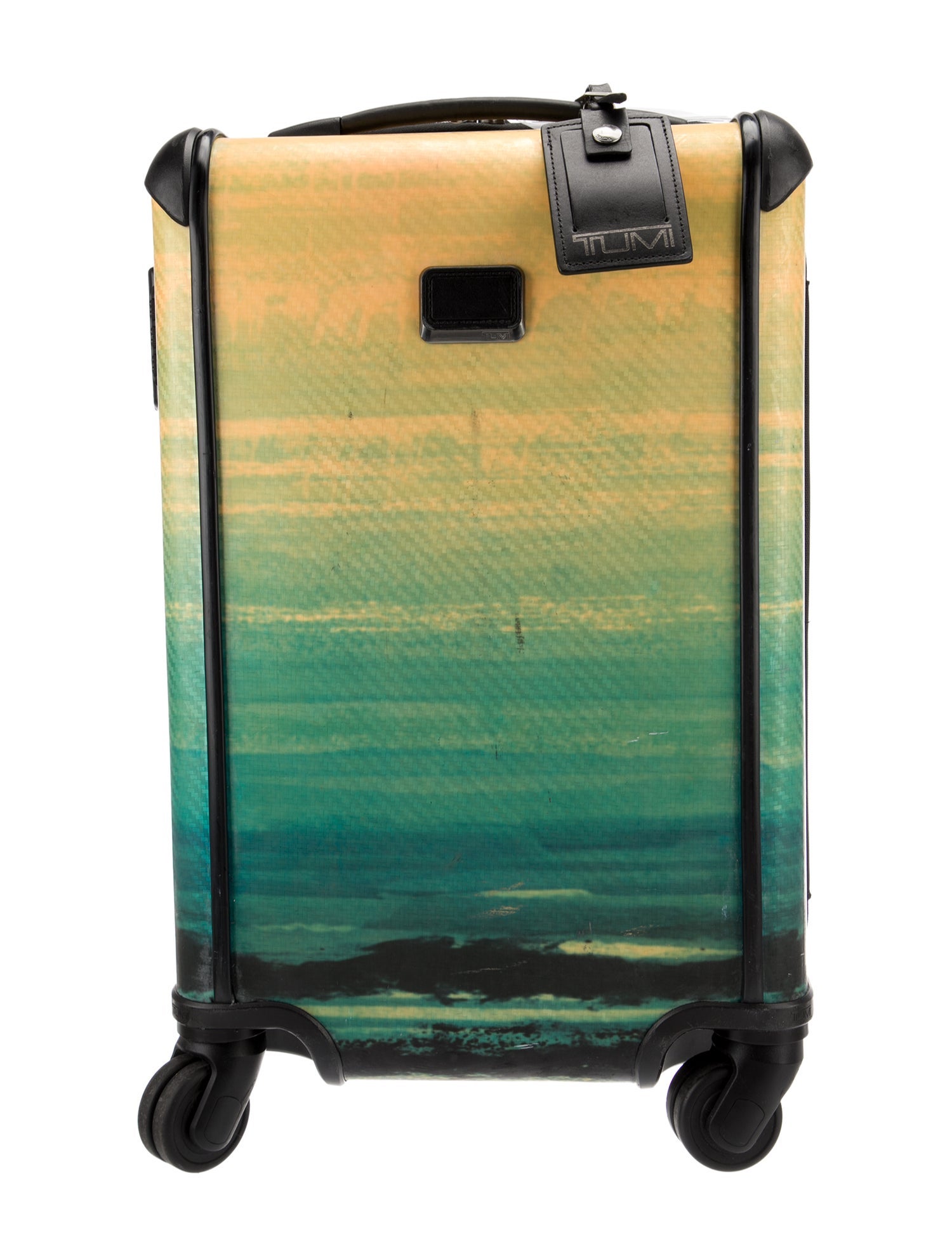 Tumi Patterned Hard Cover Suitcase - Green Suitcases, Luggage ...