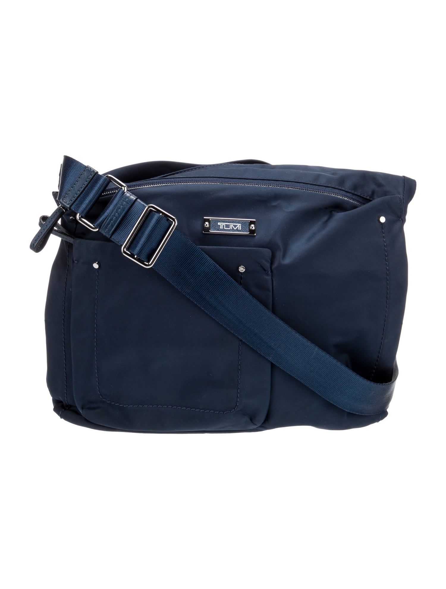Tumi Nylon Messenger Bag - Blue Crossbody Bags, Handbags - TMI63505 ...