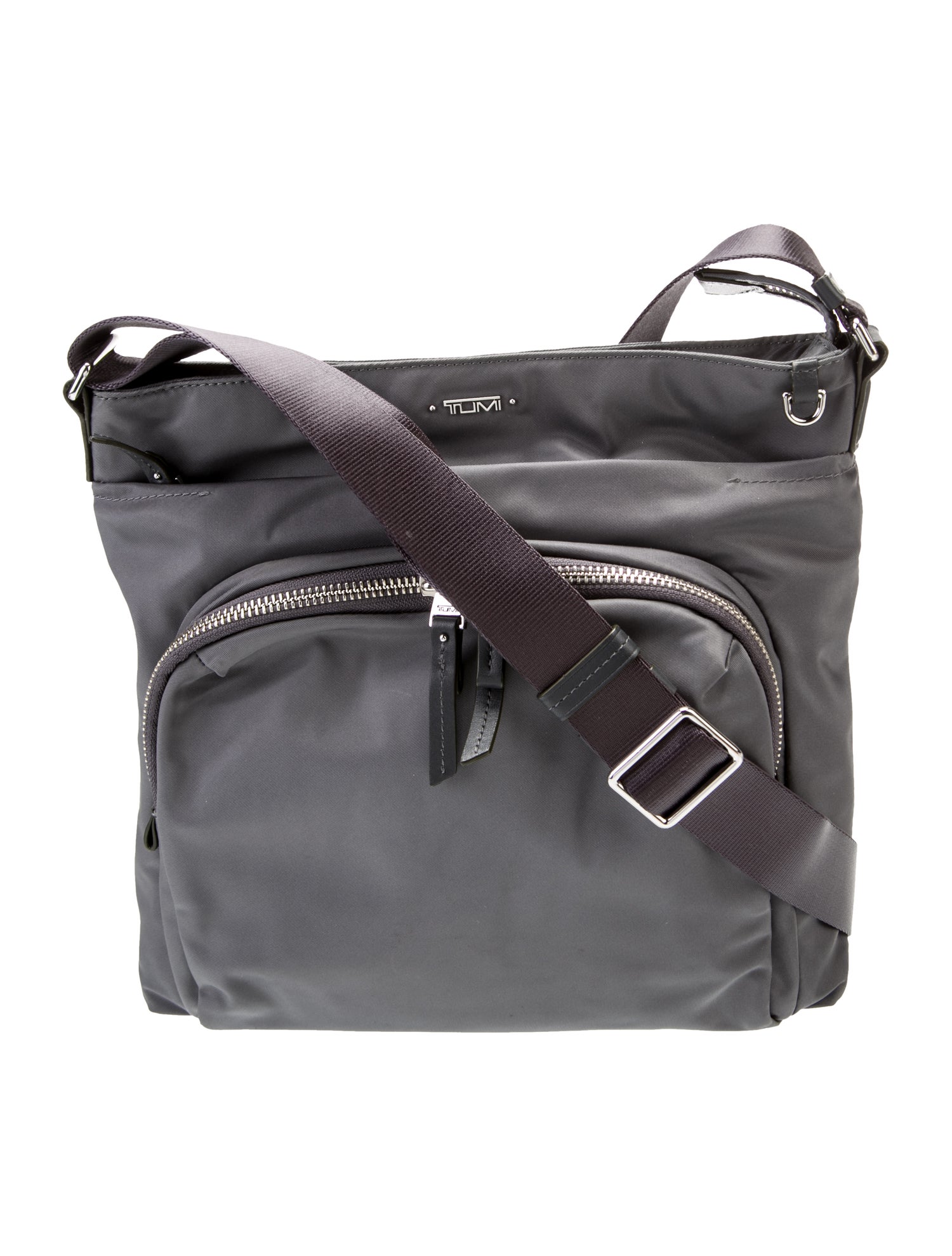 Tumi Nylon Messenger Bag - Grey Crossbody Bags, Handbags - TMI65016 ...