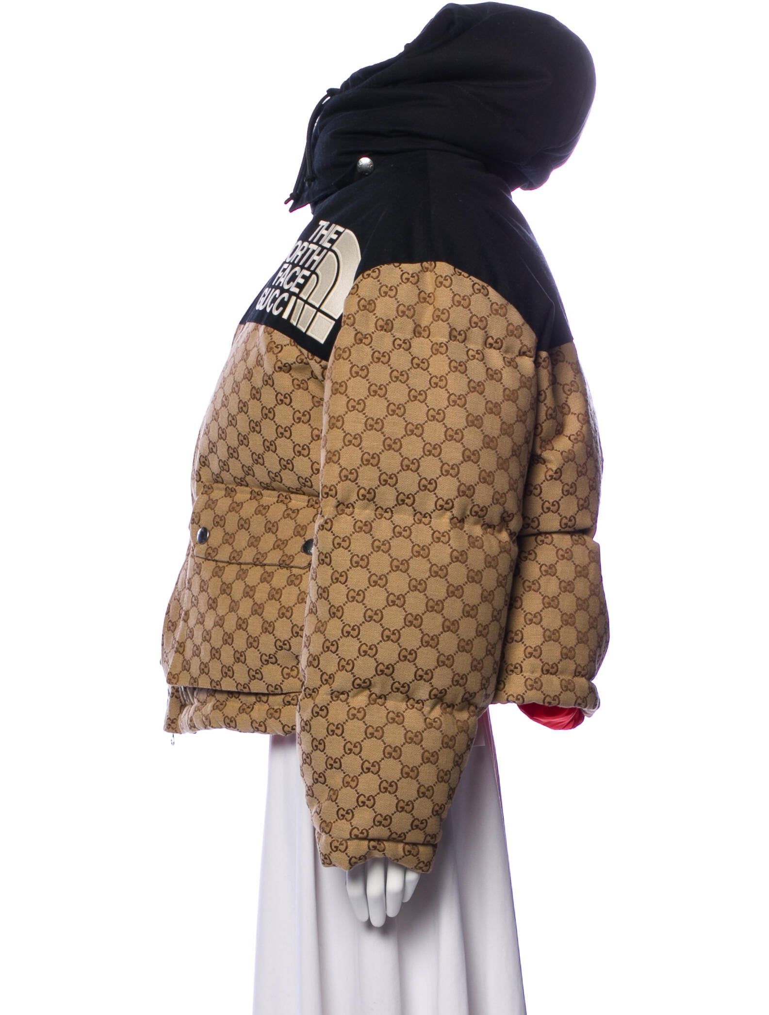 The North Face x Gucci 2021 Padded Nuptse Puffer Coat - Neutrals ...
