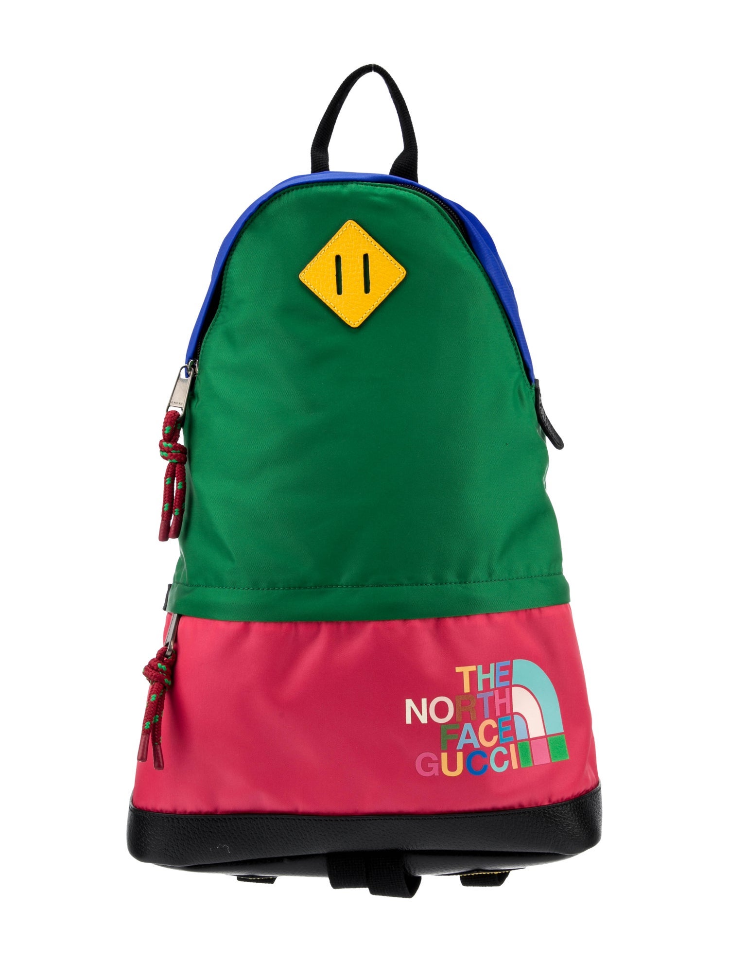 The North Face x Gucci Leather Trim Nylon Backpack - Green Backpacks ...