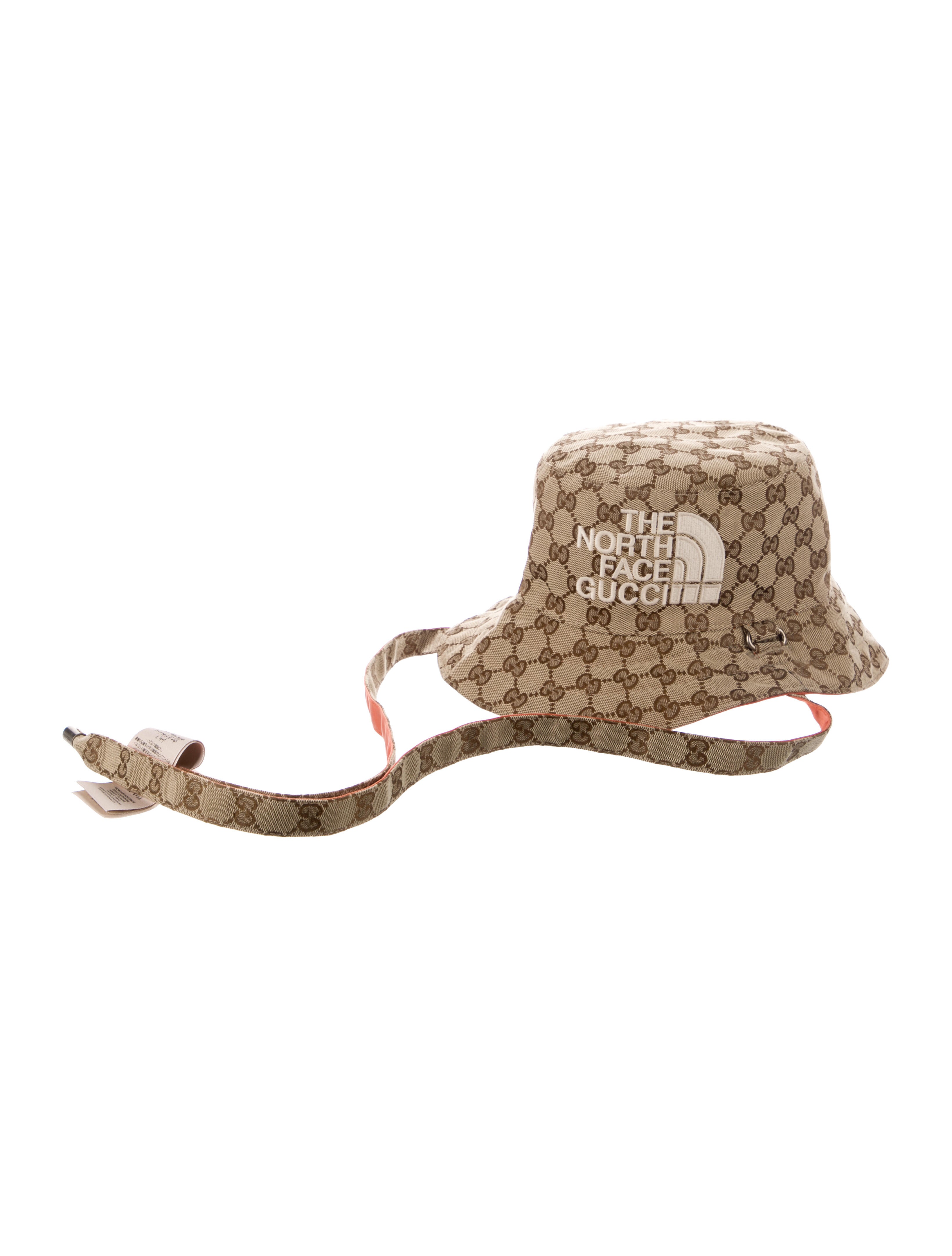 The North Face x Gucci GG Canvas Double Sided Safari Bucket Hat w/ Tags ...