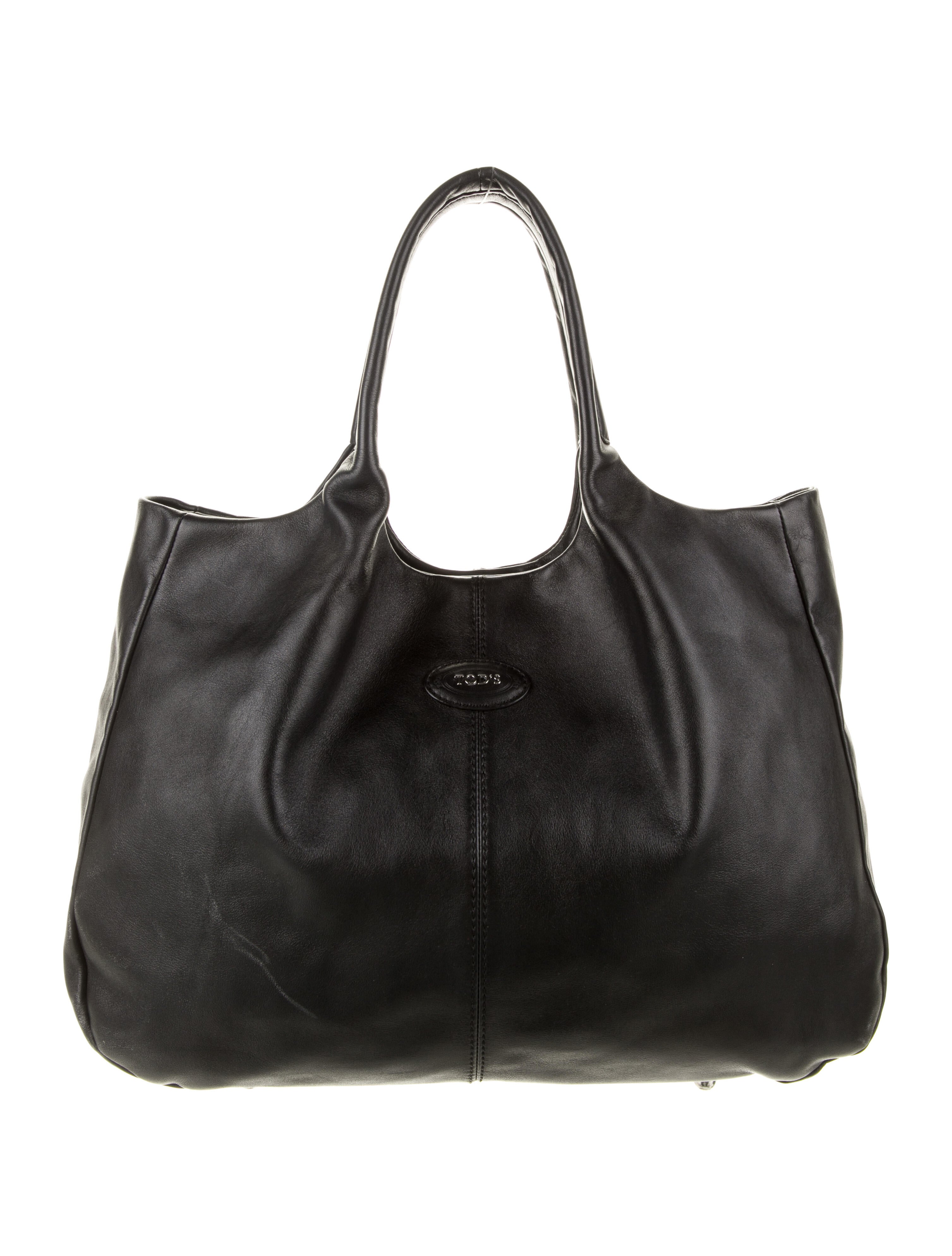 Tod's Leather-Trimmed Nylon Tote - Black Totes, Handbags - TOD42798 ...