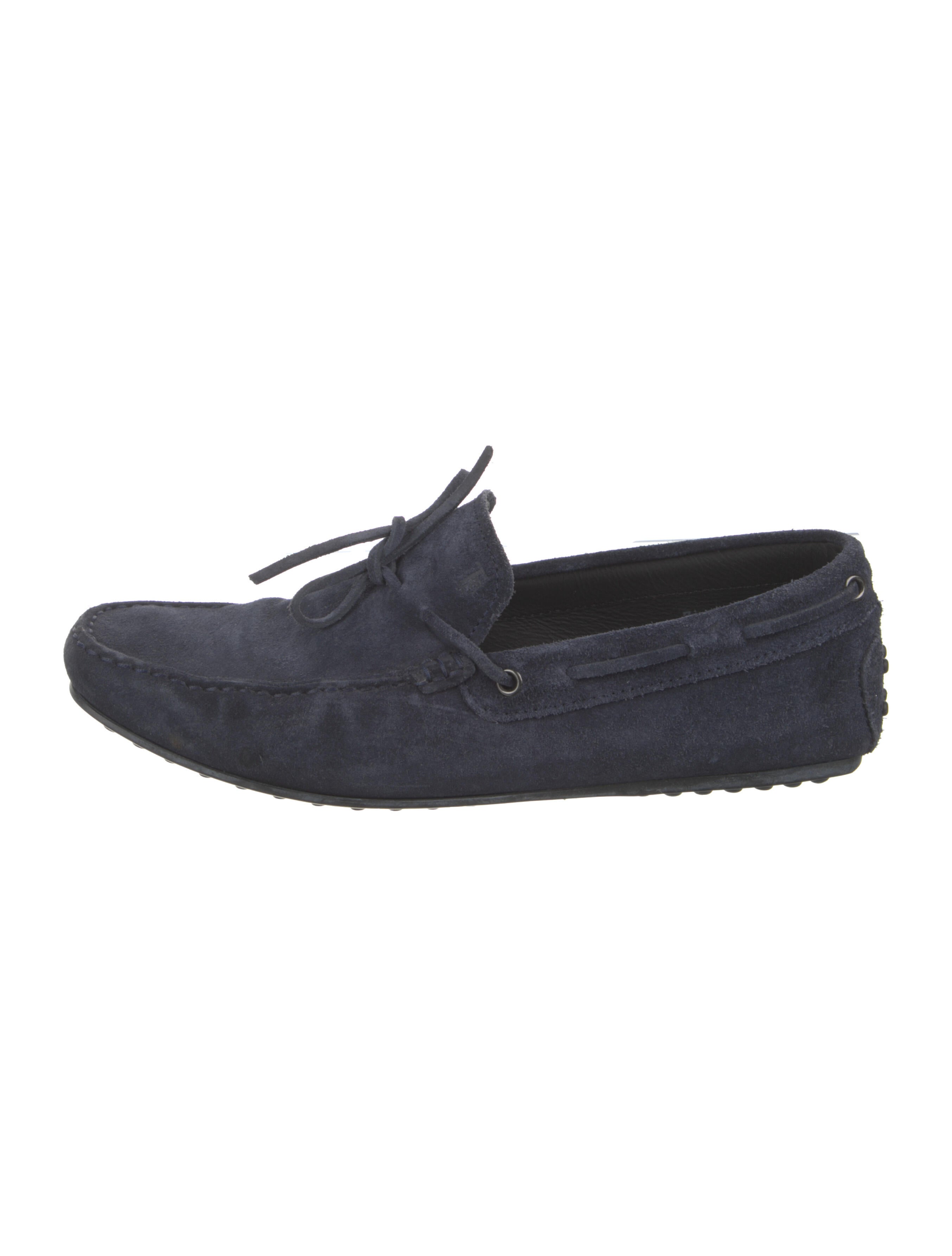 Tod's Suede Drivers - Blue Loafers, Shoes - TOD116697 | The RealReal