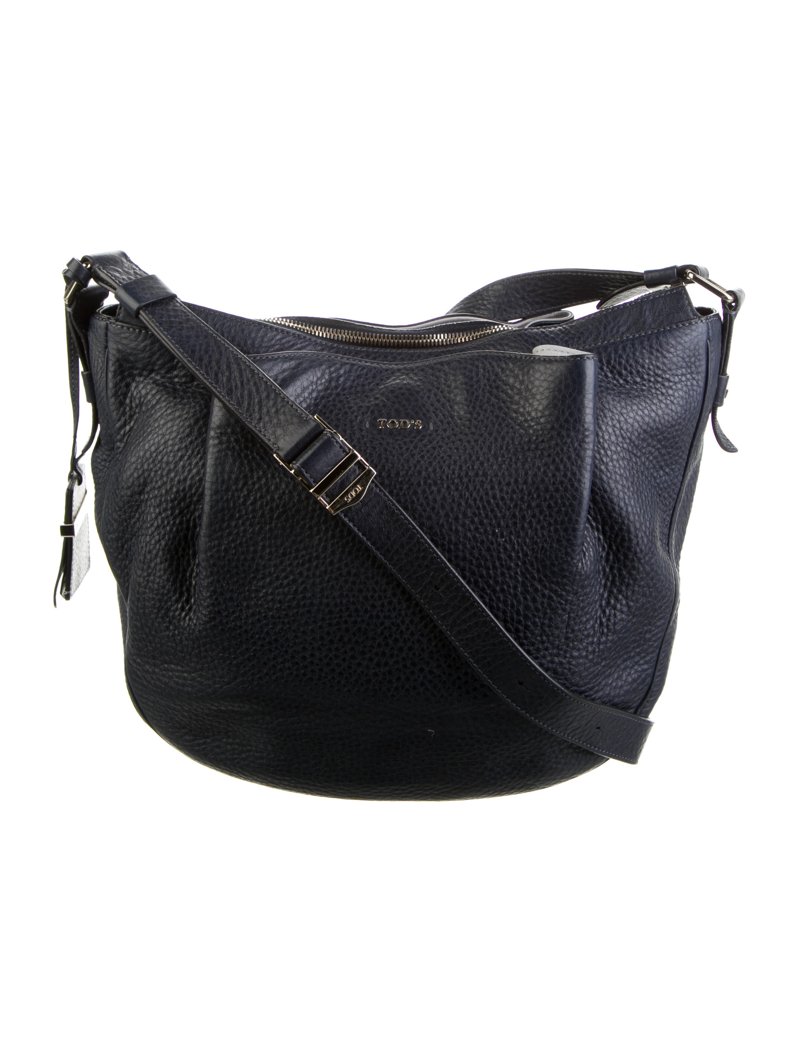 Tod's Leather Crossbody - Blue Crossbody Bags, Handbags - TOD119366 ...