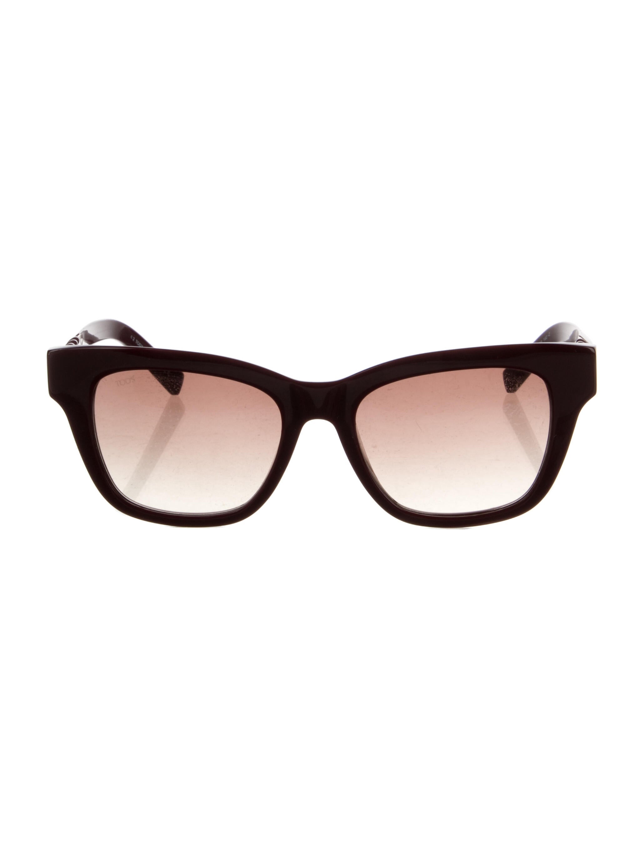 Tod's Square Gradient Sunglasses - Burgundy Sunglasses, Accessories ...