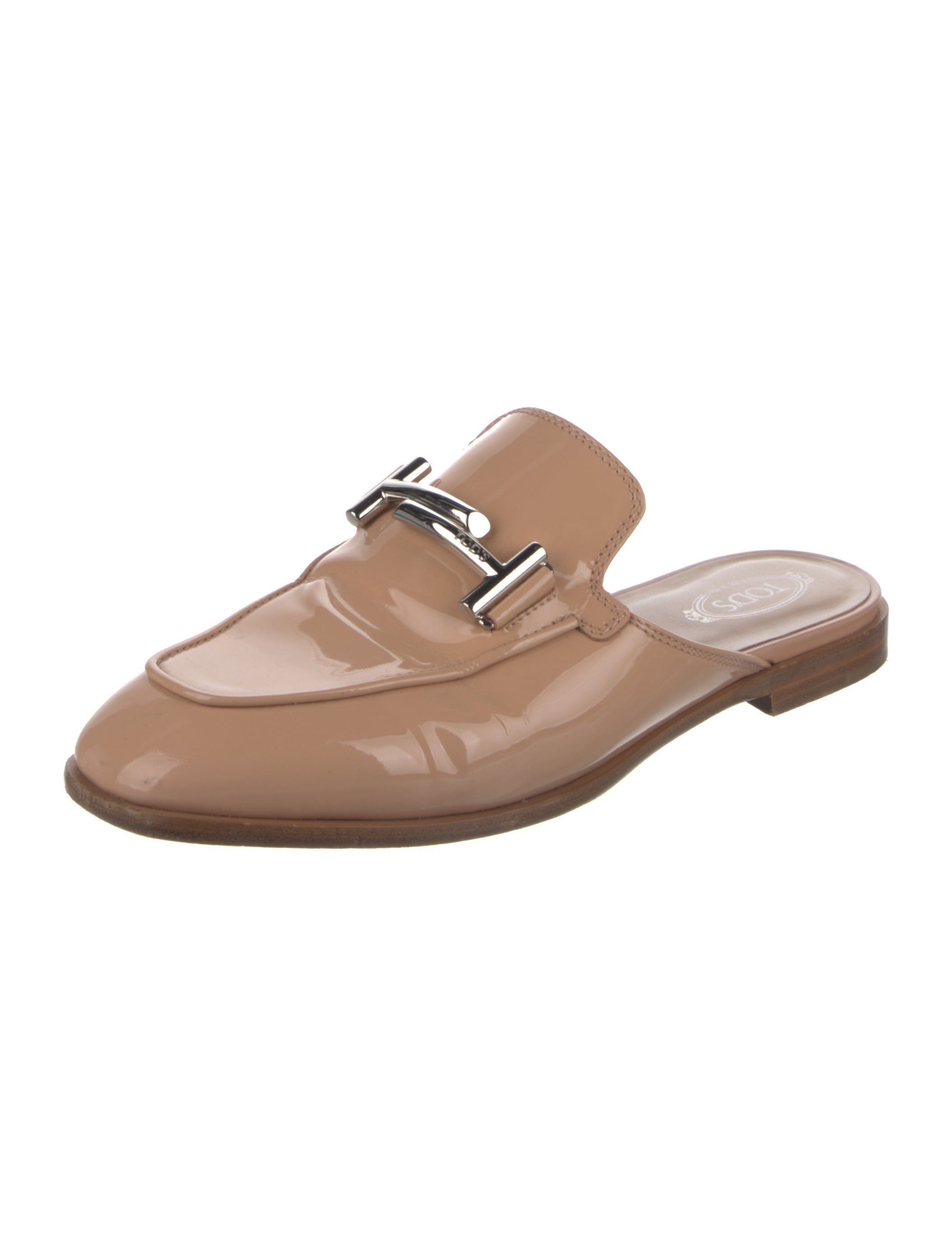 Tod's Patent Leather Mules - Neutrals Flats, Shoes - TOD133771 | The ...